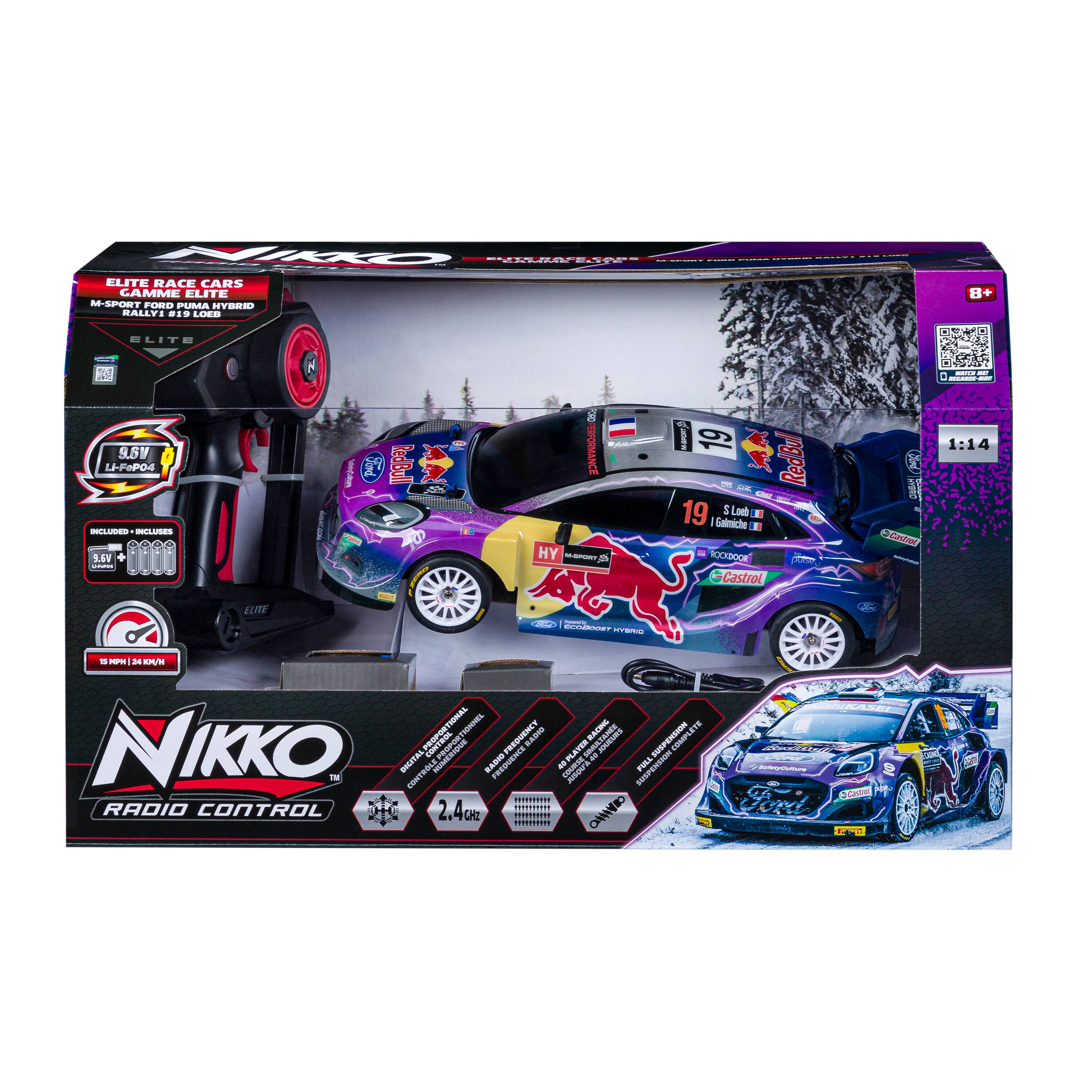 Nikko Toys Nikko RC 1:14 Elite Remote Control Cars M Sport Ford Puma ...
