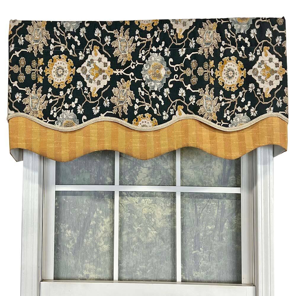 RLF Home Centennial Glory Window Treatment Valance 3" Rod Pocket 50" x ...