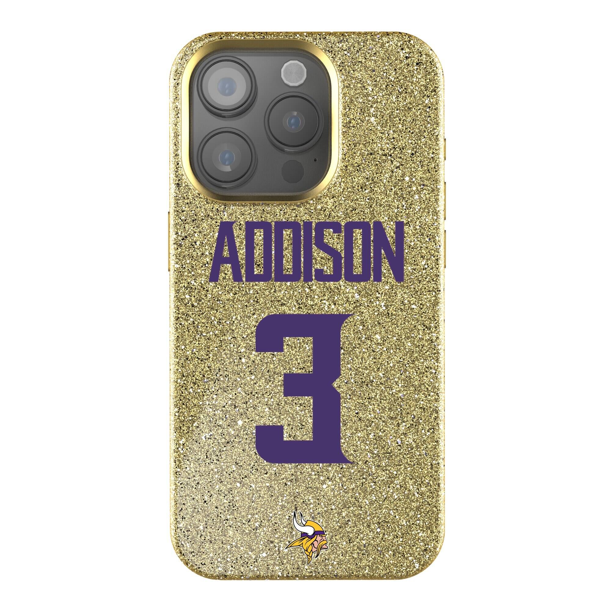 Keyscaper NFL Jordan Addison Minnesota Vikings Bling iPhone Case 15 Pro ...