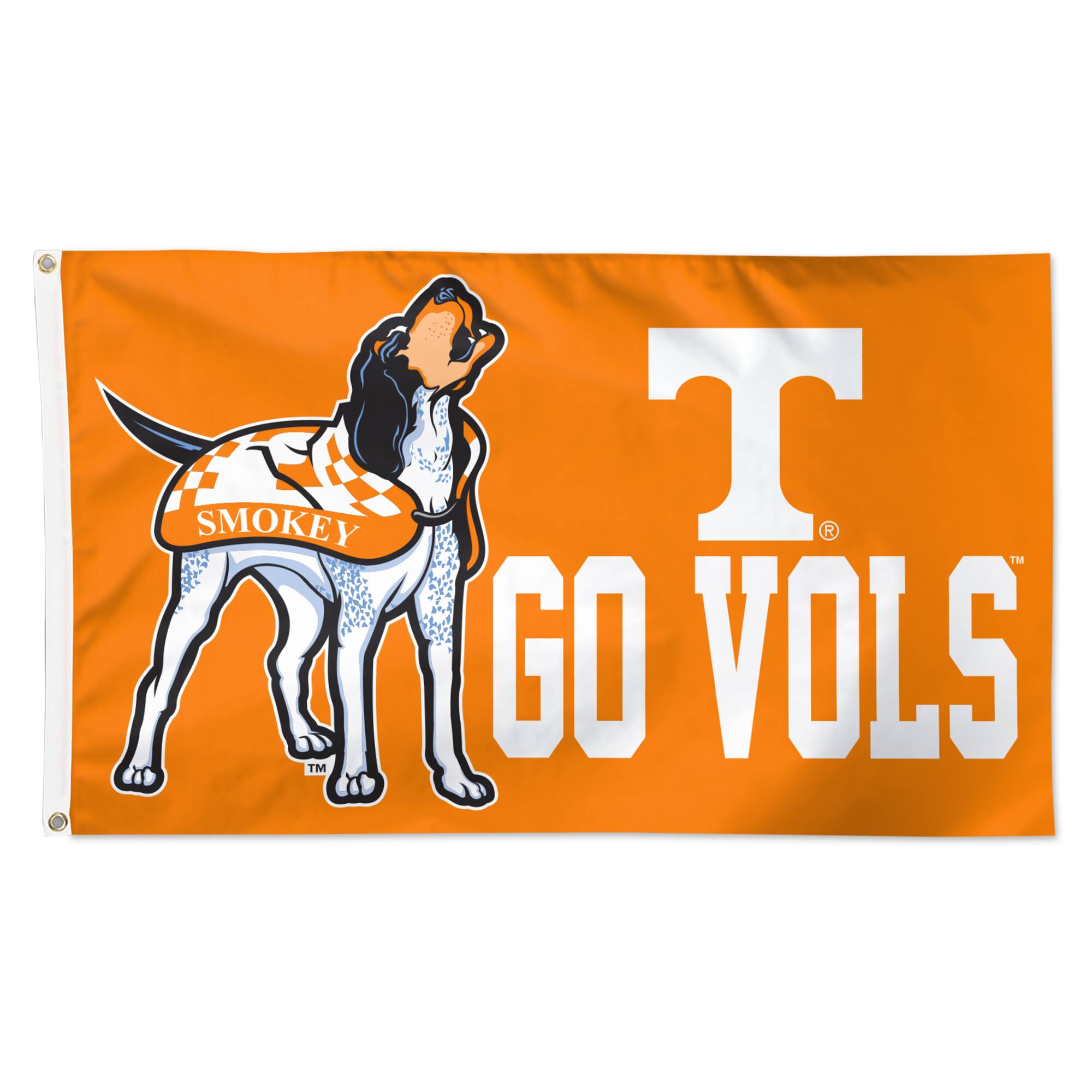 WinCraft Tennessee Volunteers 3' x 5' Single Sided Deluxe Mascot Flag ...
