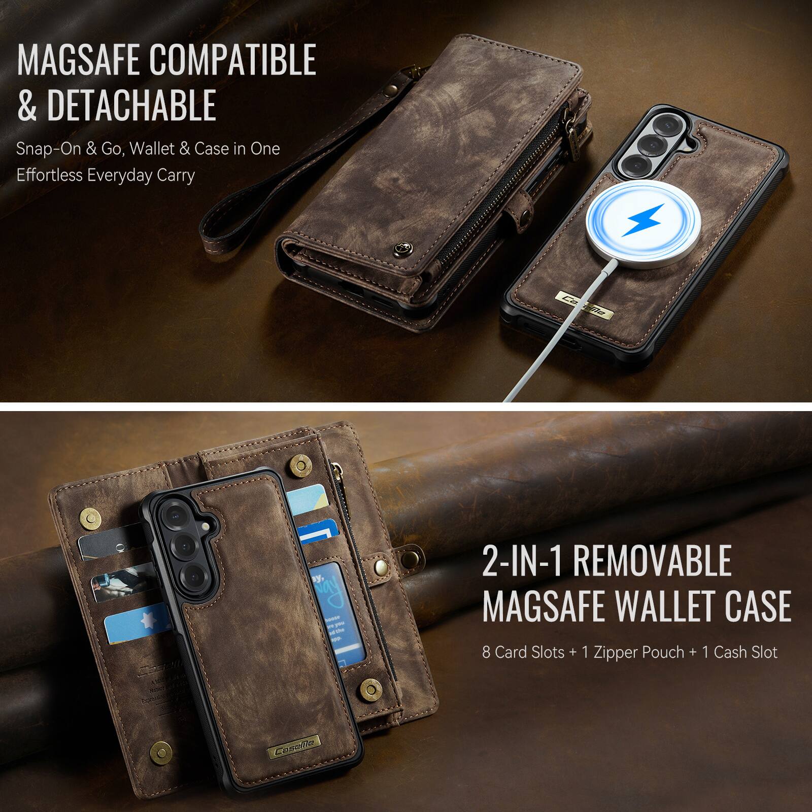 Dteck Multi Functional Wallet Case for Samsung Galaxy A16 5G,Large Card ...