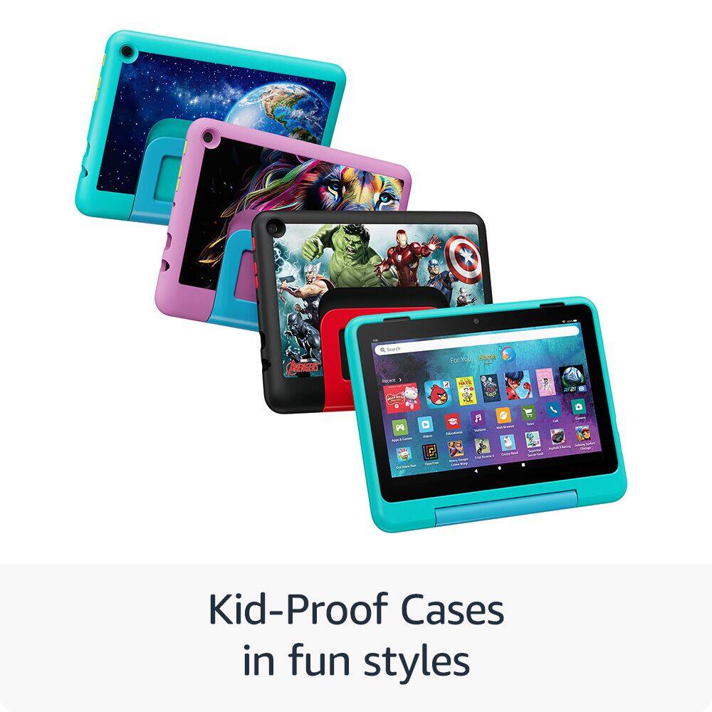 Amazon Fire HD 8 Kids Pro tablet, ages 6 12 | 3GB memory, 8" HD screen ...