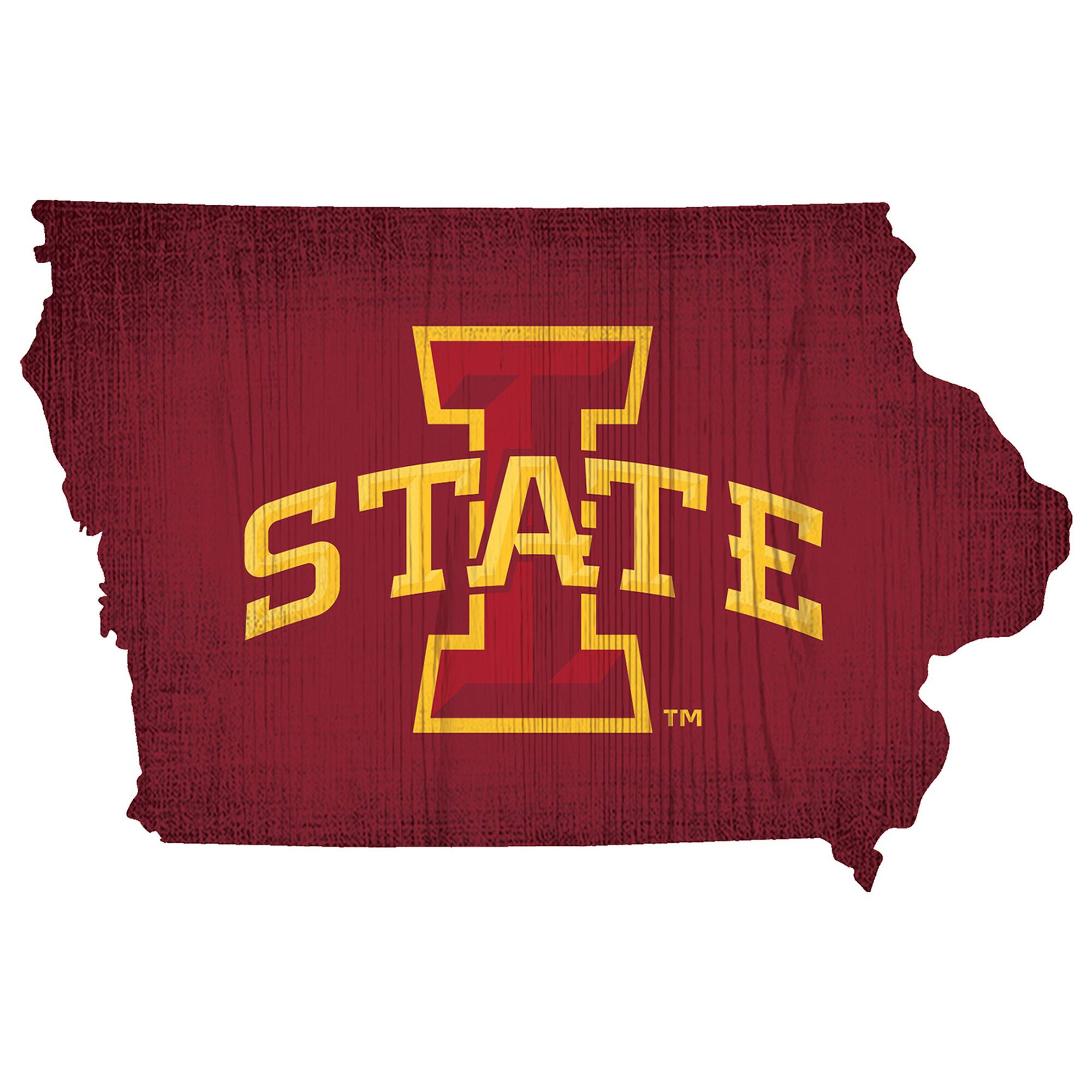 Fan Creations Iowa State Cyclones 12" Logo State Sign Multicolor ...