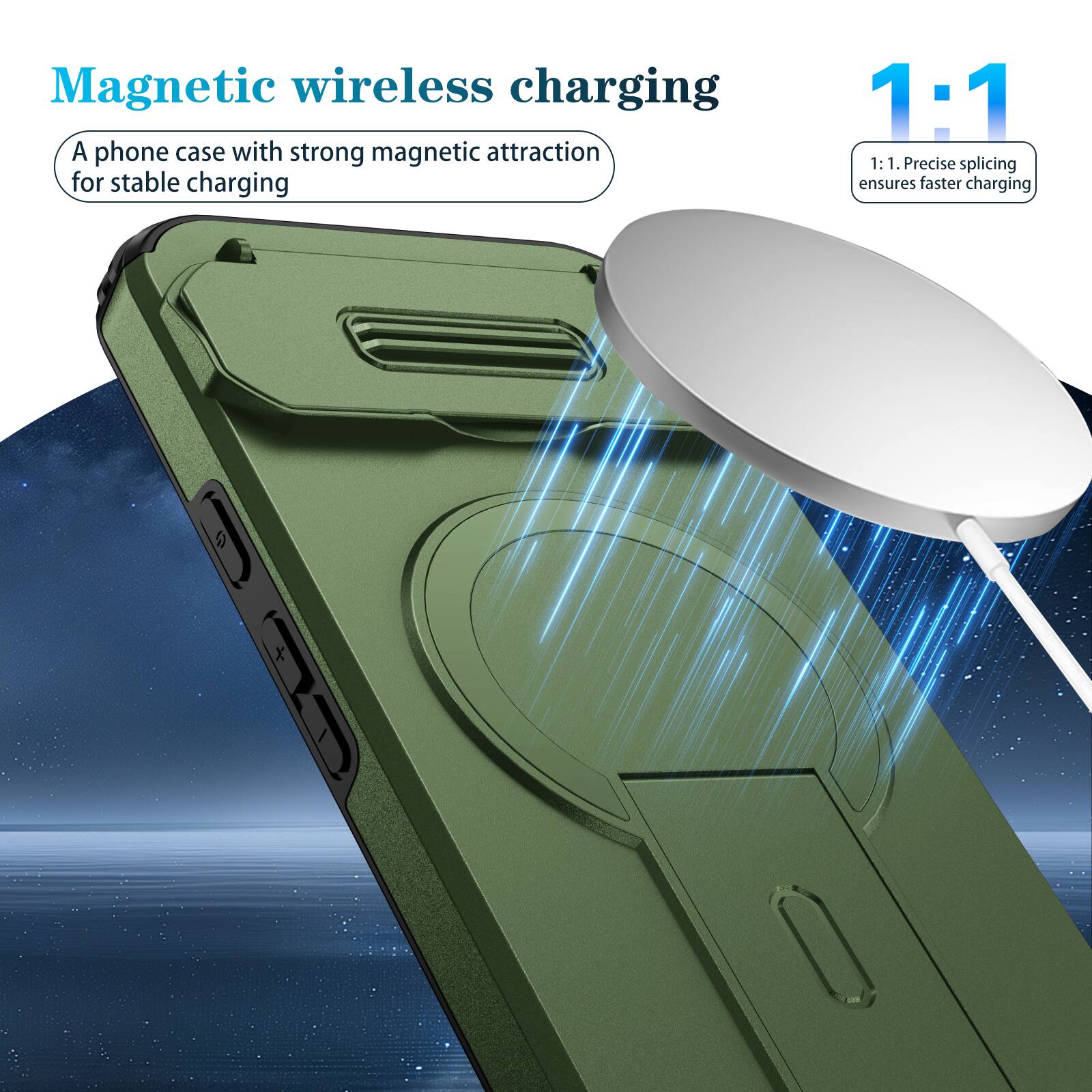 Dteck Magnetic Case for Google Pixel 9a with Flip Camera Lens Cover,Qi ...