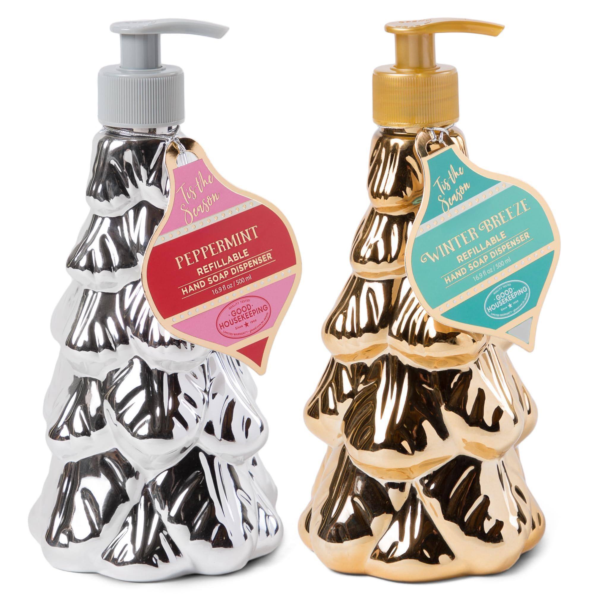 Dapper Styles Seasonal Decor Hand Soap Dispenser Christmas Tree Shaped ...