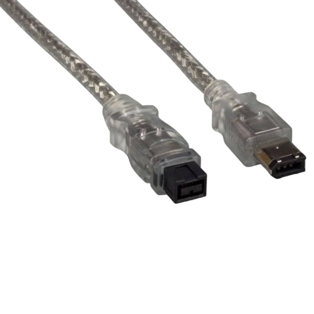 Sanoxy 6ft IEEE 1394b FireWire 800 9 pin to 6 pin Clear FRW-IEEE-1384b-9-6-6ft-clr - Best Buy