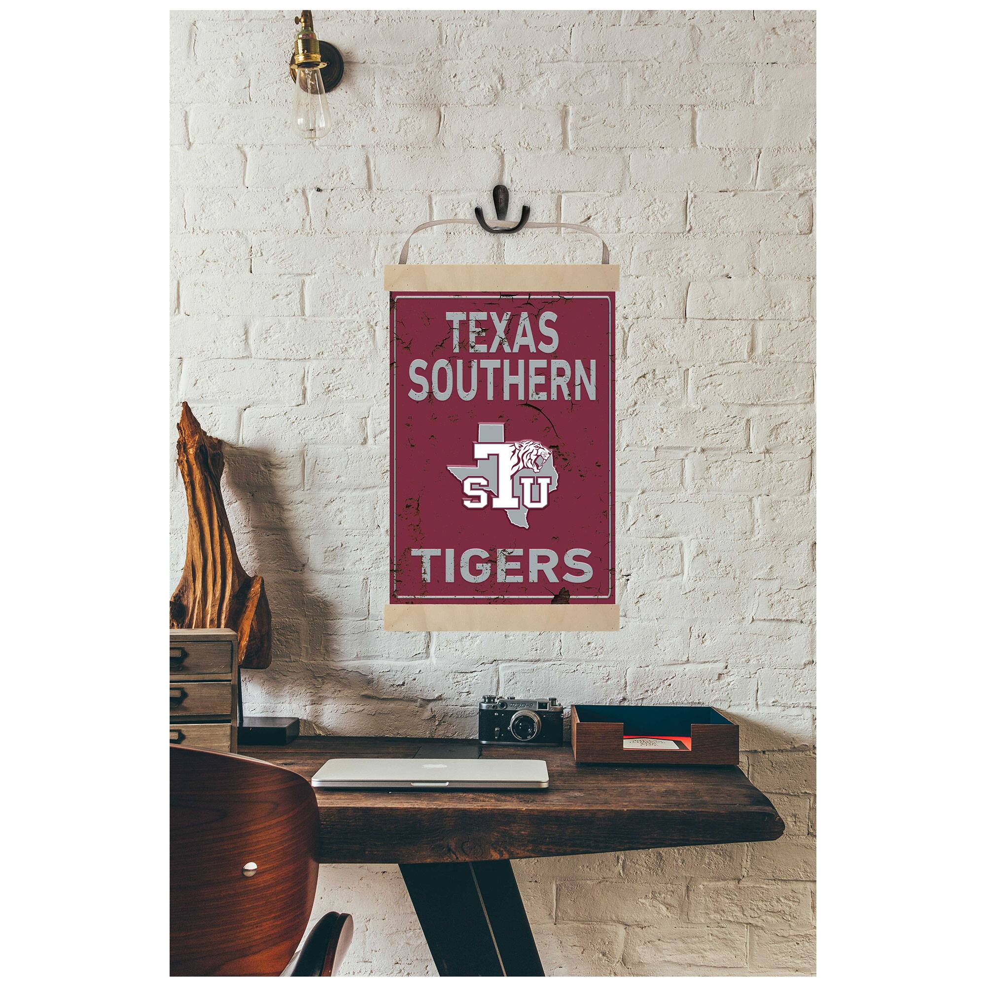 Jardine Texas Southern Tigers Faux Rust Banner Sign Maroon 4941590 ...