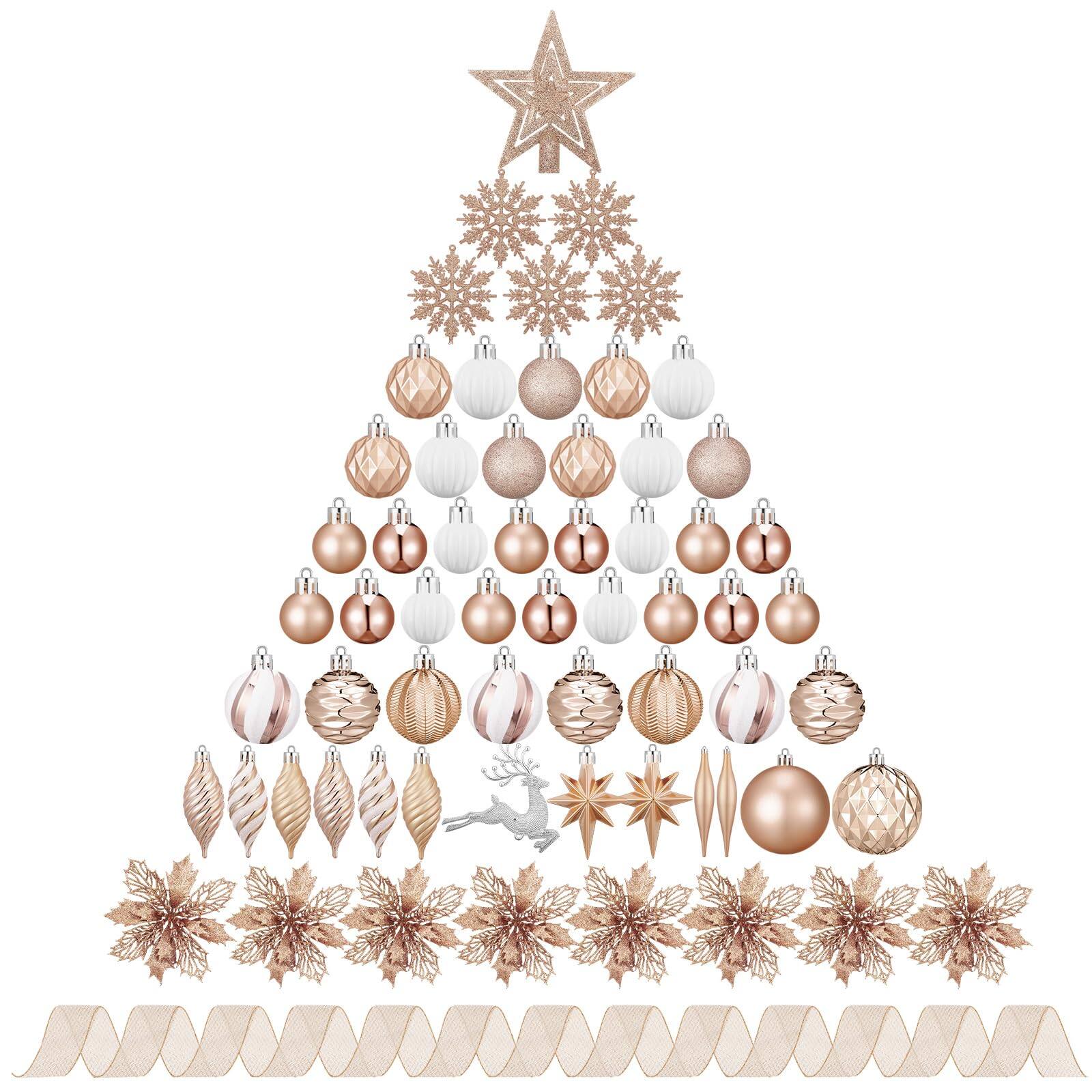 PARKER SLATER 118 Christmas Tree Ornaments Set Including Balls Hanging ...