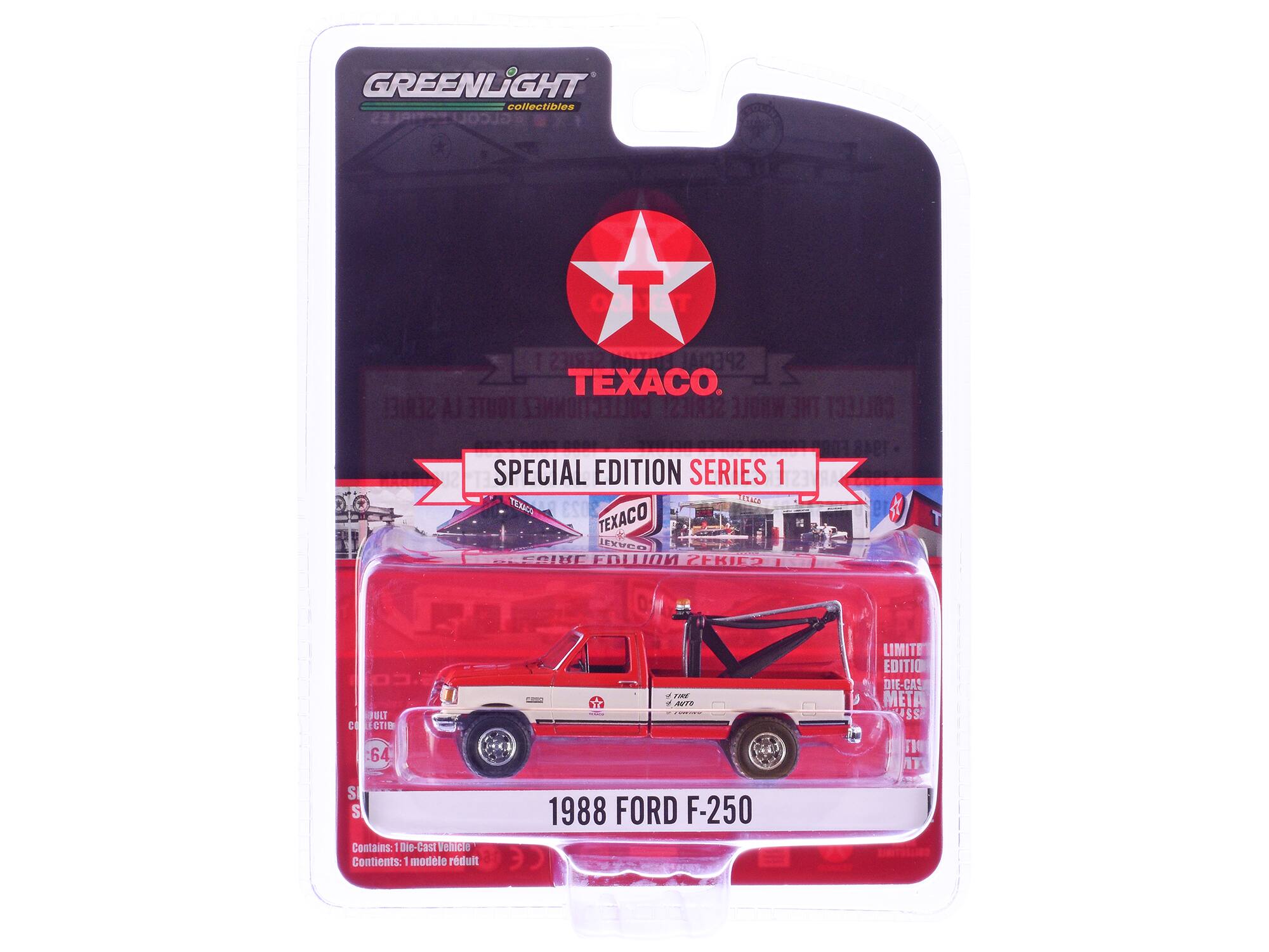 1988 Ford F 250 Tow Truck "Texaco" "Texaco Special Edition" Series 1 1/64 Diecast Model Car by ...