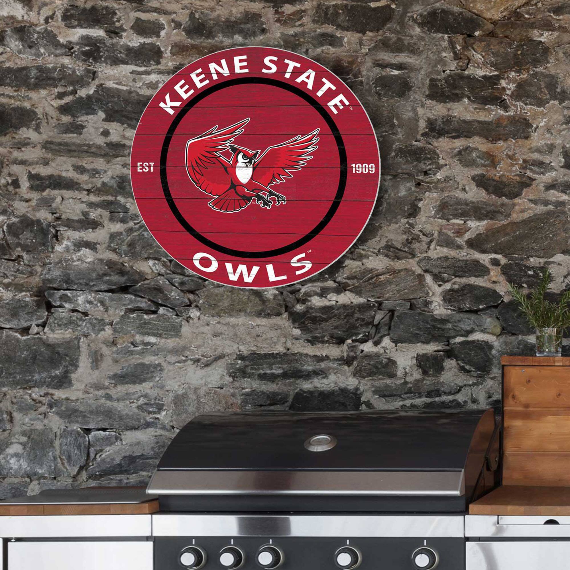 Jardine Keene State Owls 20'' x 20'' Indoor/Outdoor Team Color Circle ...