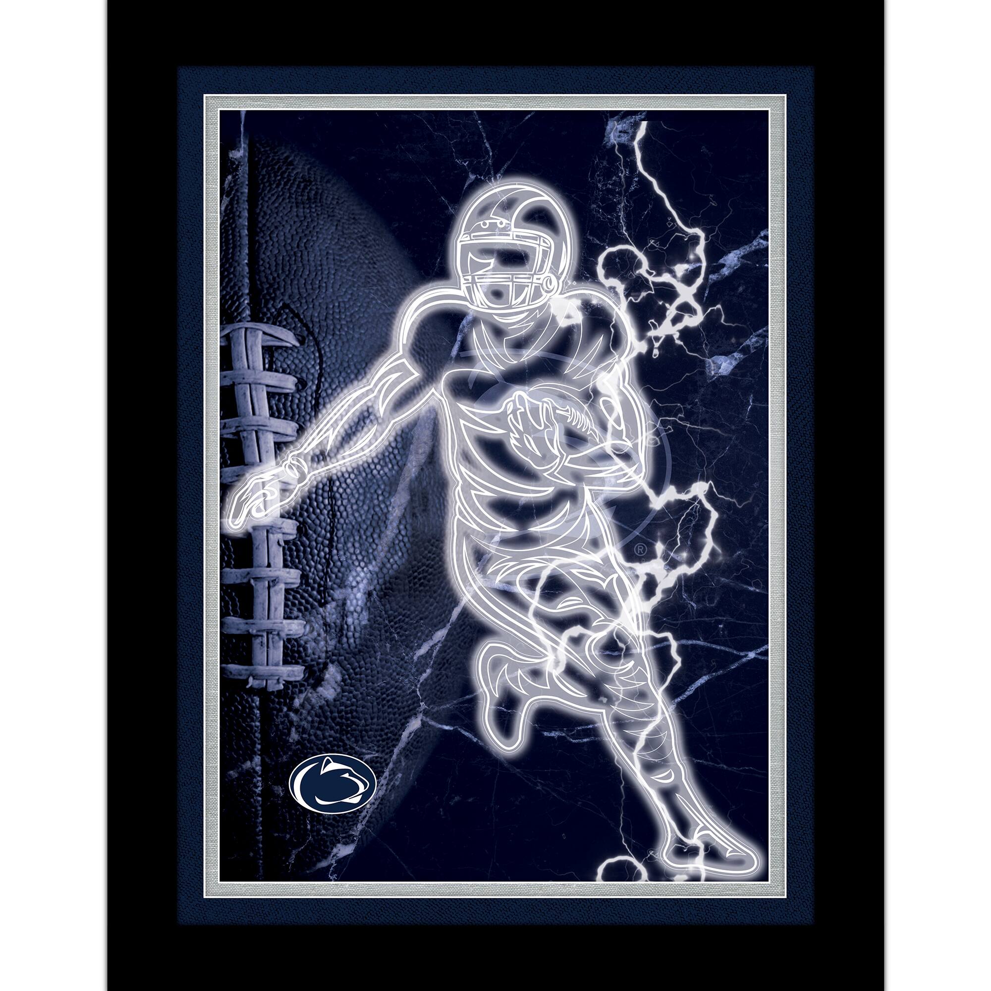 Fan Creations Penn State Nittany Lions 12'' x 16'' Framed Neon Player ...