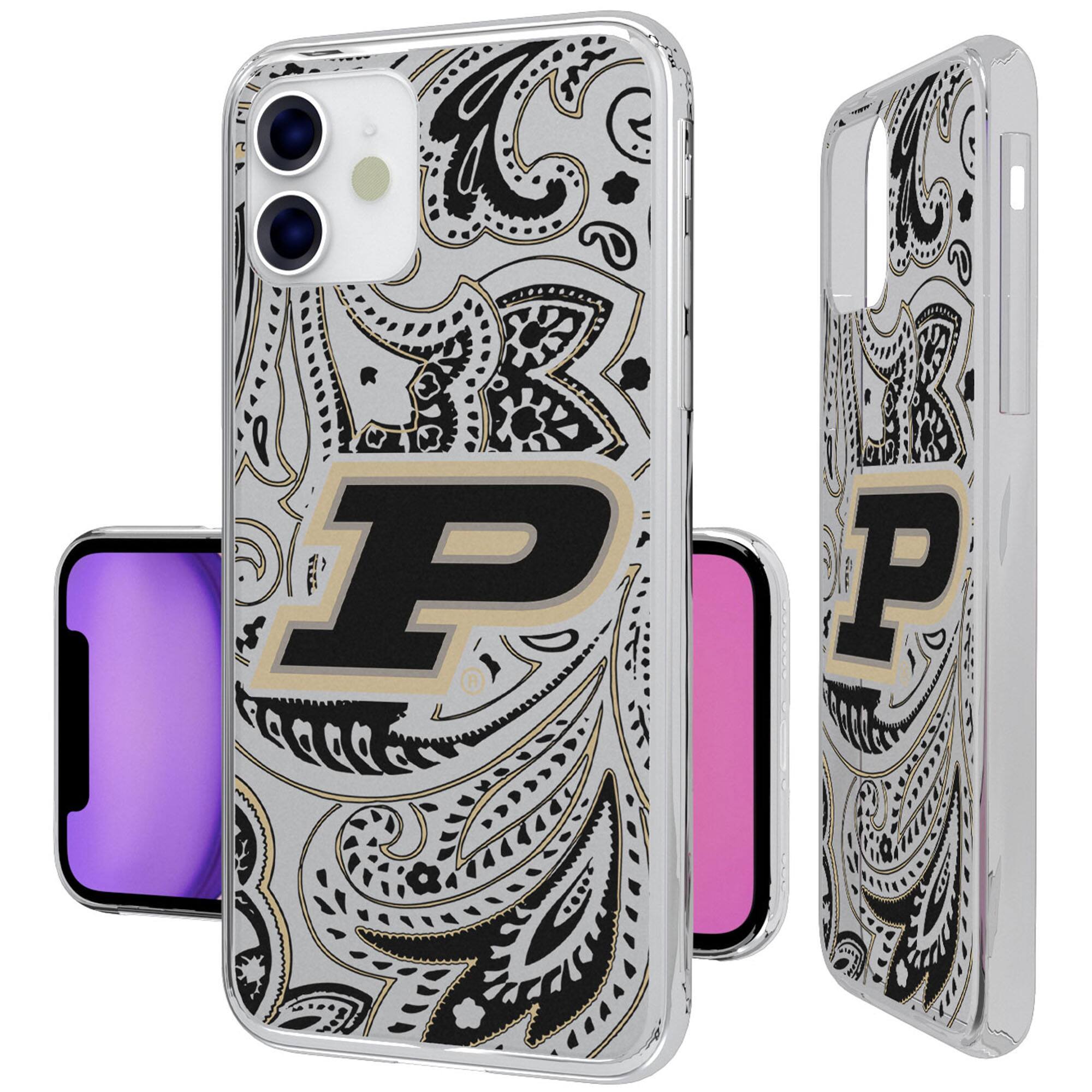 Keyscaper NCAA Purdue Boilermakers iPhone Paisley Design Clear Case 12 ...