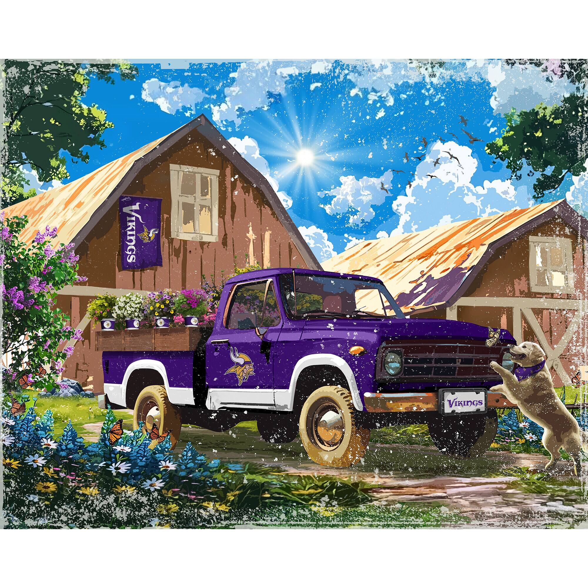 Sporticulture Minnesota Vikings 12" x 11" Four Seasons LED Light Box ...