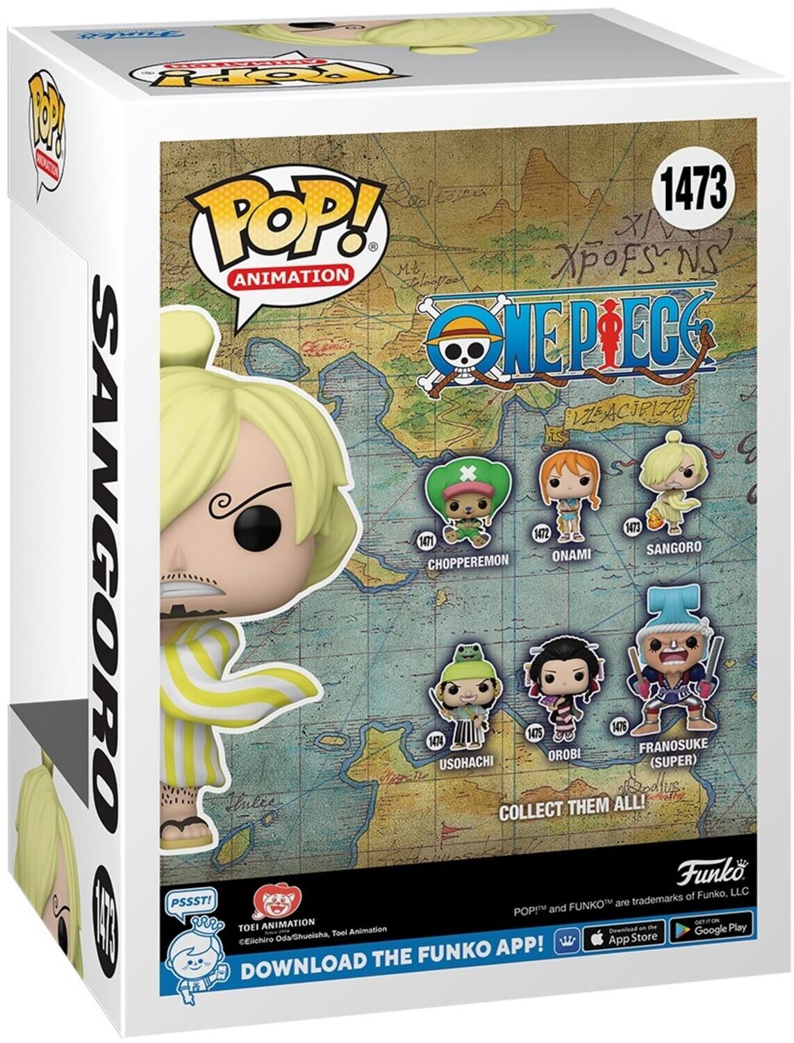 Funko POP! ANIME: One Piece Sangoro (Wano) Multicolor 889698721080 ...