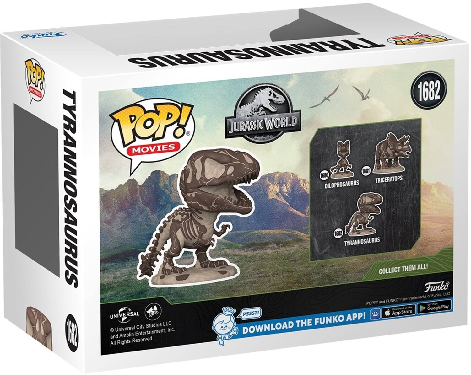 Funko POP! Movies: Jurassic World Fossilized Tyrannosaurus Collectibles ...