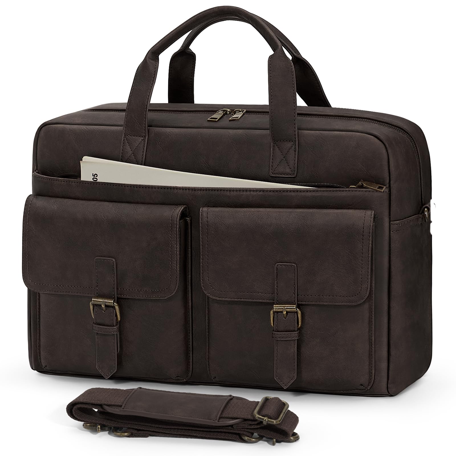 Skar Audio Messenger Bag For Men Leather Laptop Bags Work Computer ...