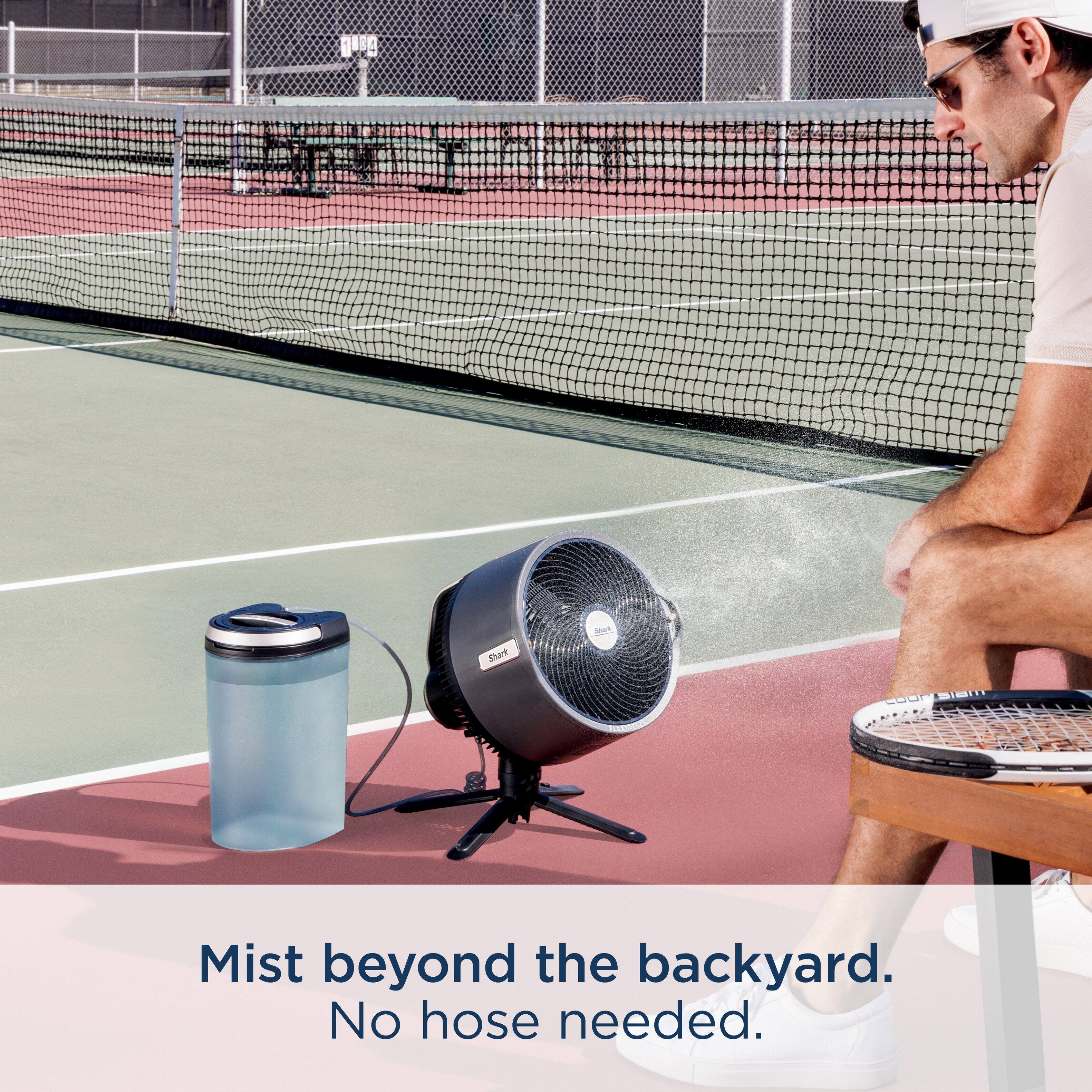 Shark FlexBreeze Pro Mist Indoor & Outdoor Fan with Misting System ...