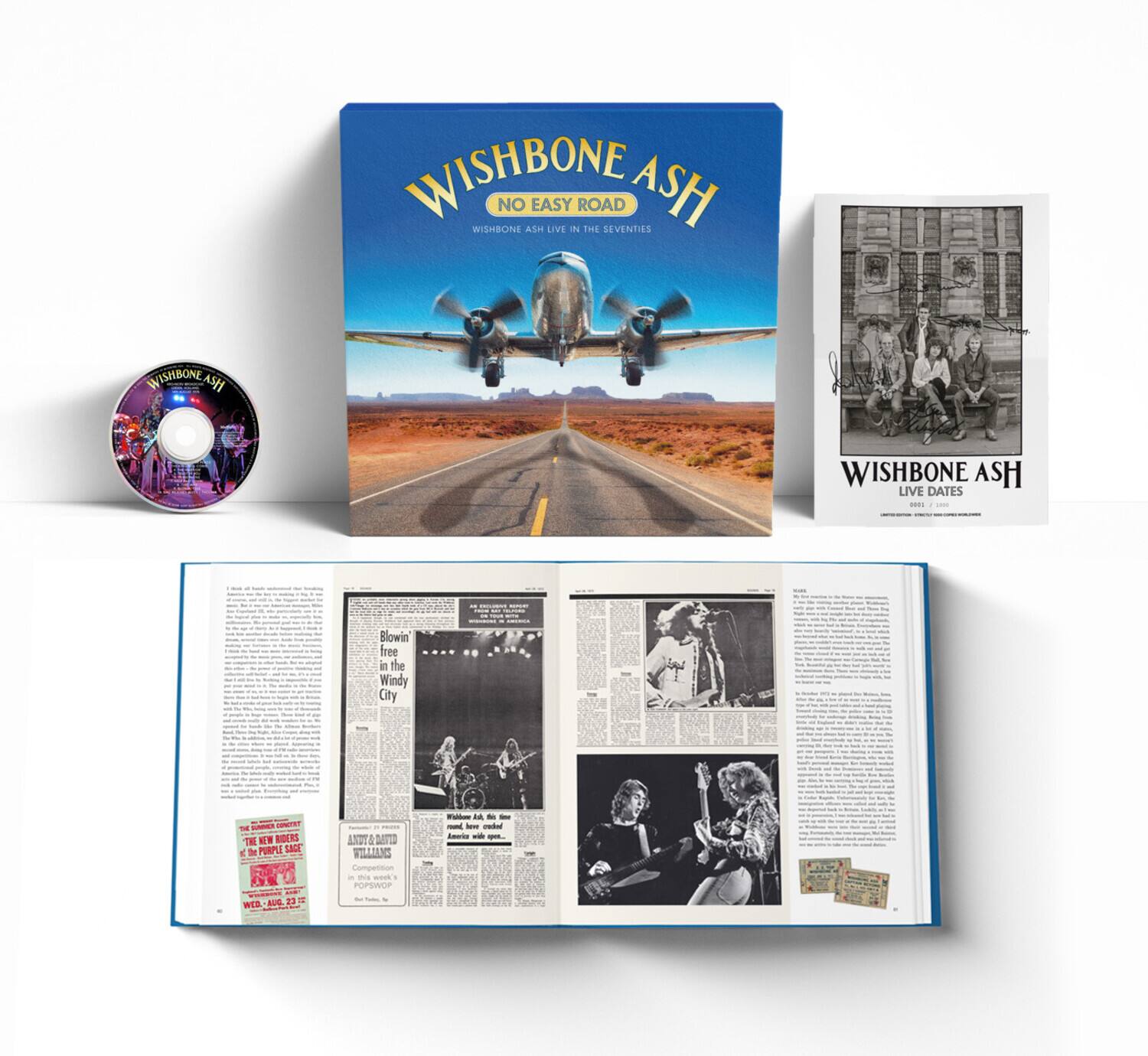 Wishbone Ash No Easy Road incl. 216pg Coffee Table Style Book COMPACT ...