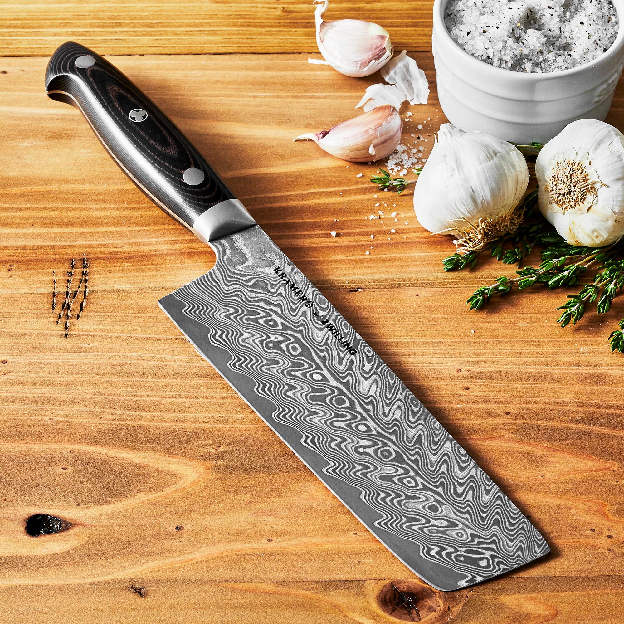 KRAMER by ZWILLING EUROLINE Damascus Collection 6.5 inch Nakiri Knife ...