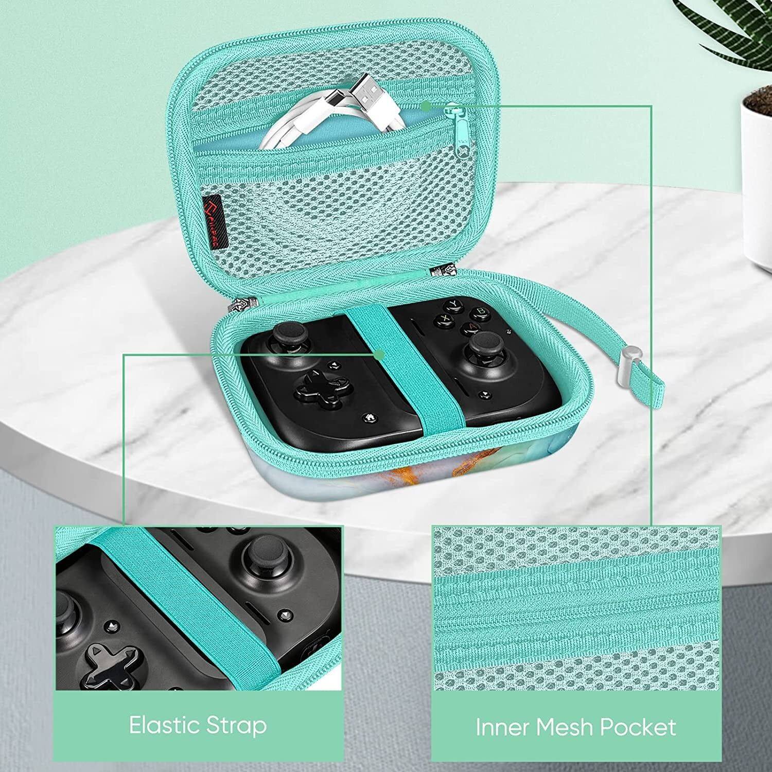 Stock Preferred Carrying Case for Razer Kishi Mobile Game Controller Hard Shell Cover Travel Bag ...