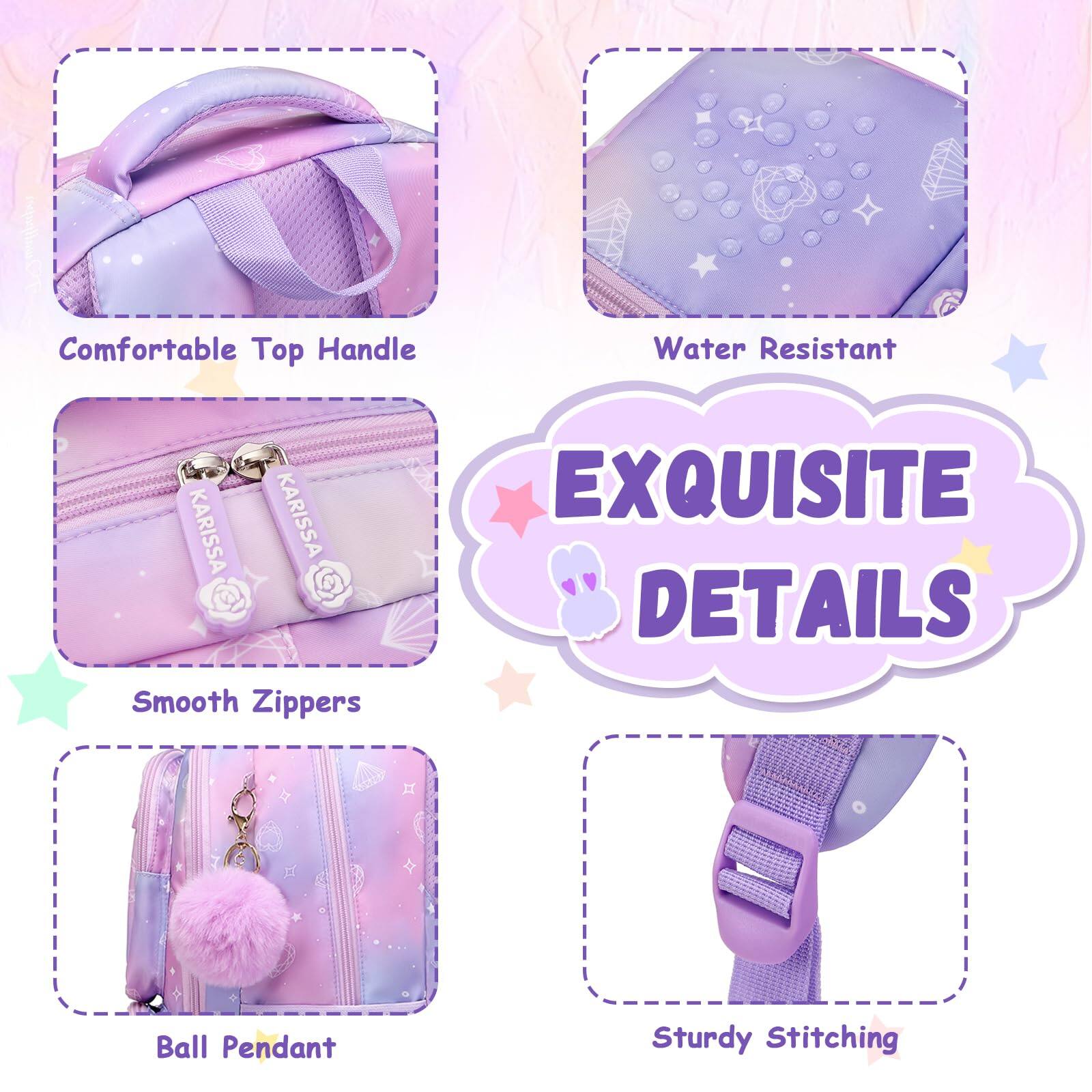 Live At Space Backpack For Middle School & Elementary Ita Purple Purple ...