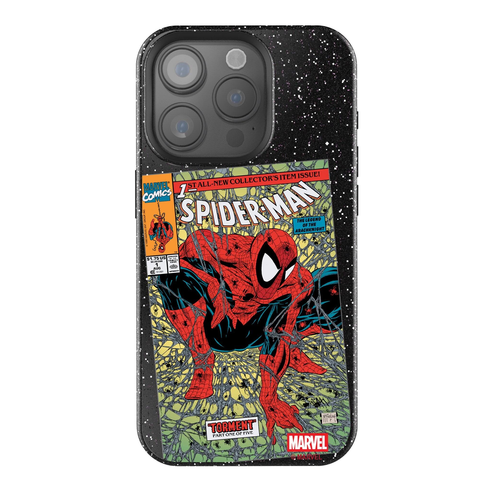 Keyscaper Marvel Classic Cover Black Bling Phone Case Apple iPhone 16 ...