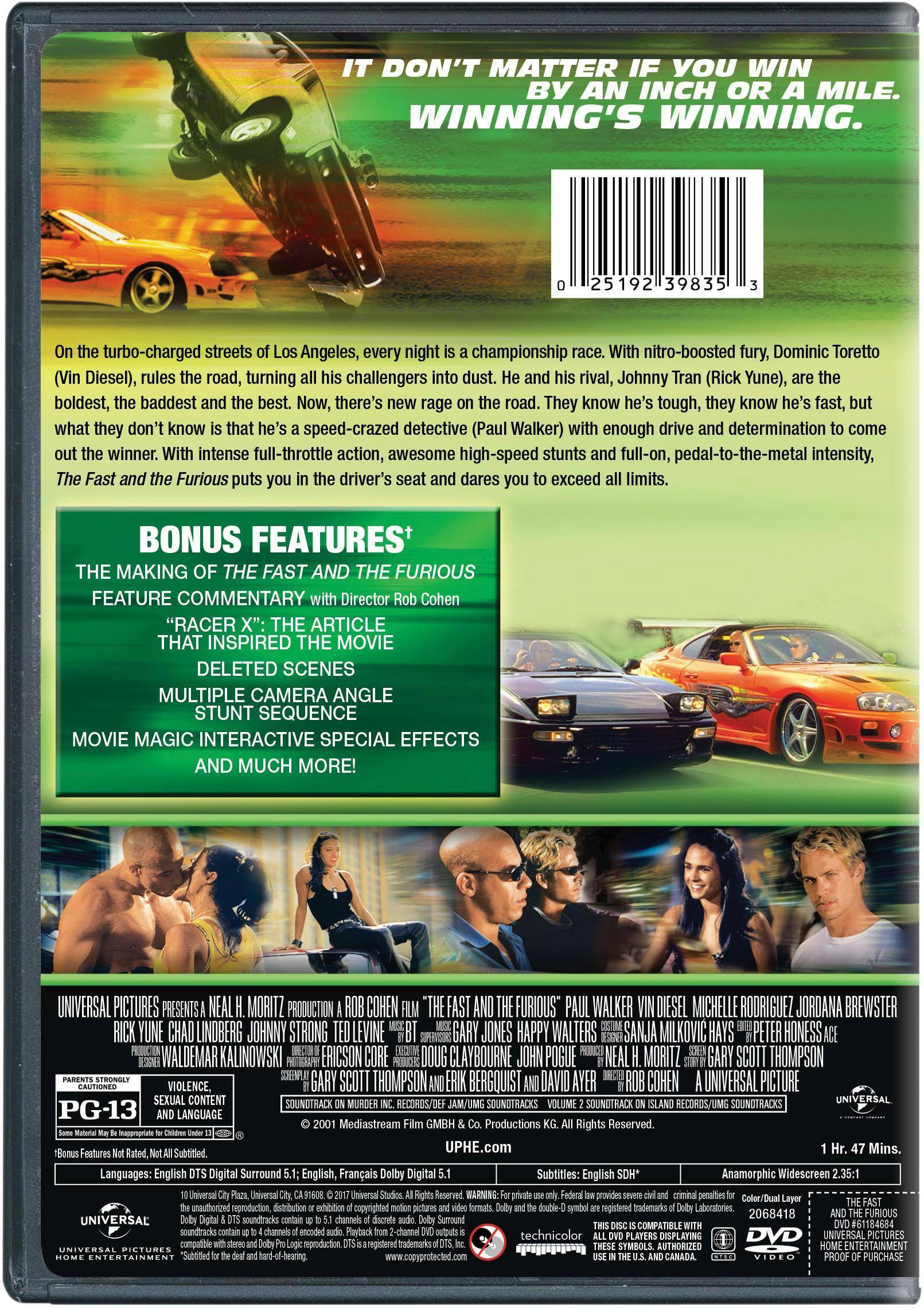 The Fast and the Furious [DVD] [Standard] - Best Buy