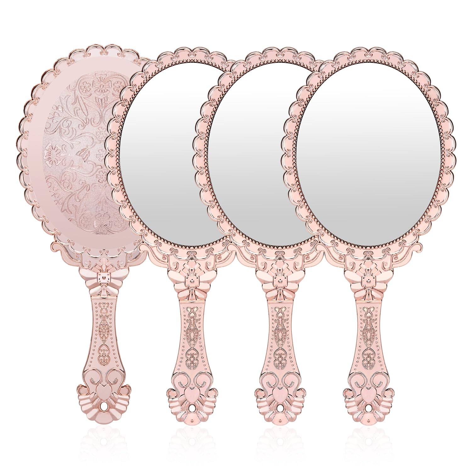 Pacoar Cade Hand Mirror With Handle Vintage Princess For Women Embossed ...