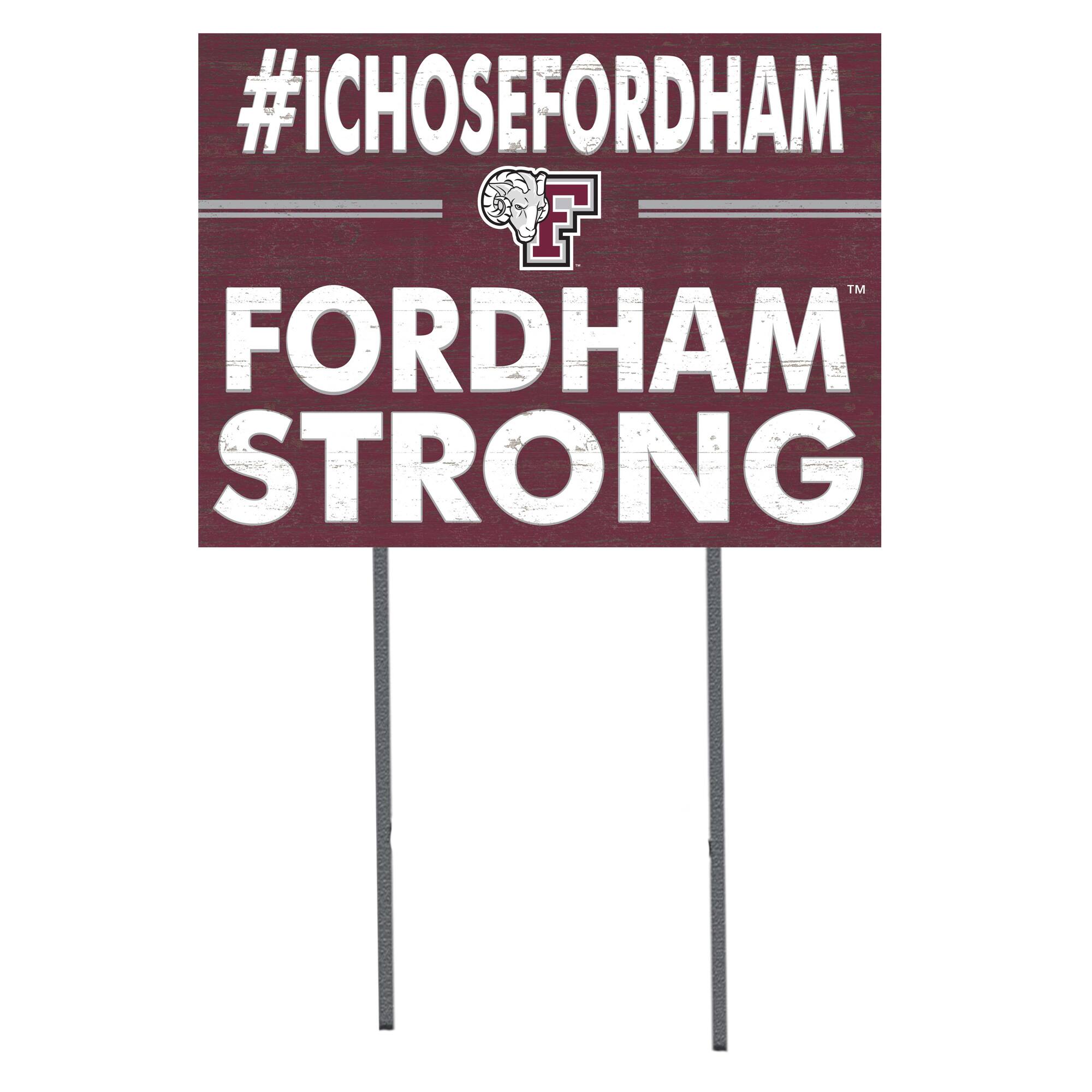 Jardine Fordham Rams 18'' x 24'' I Chose Lawn Sign Maroon 4953322 ...