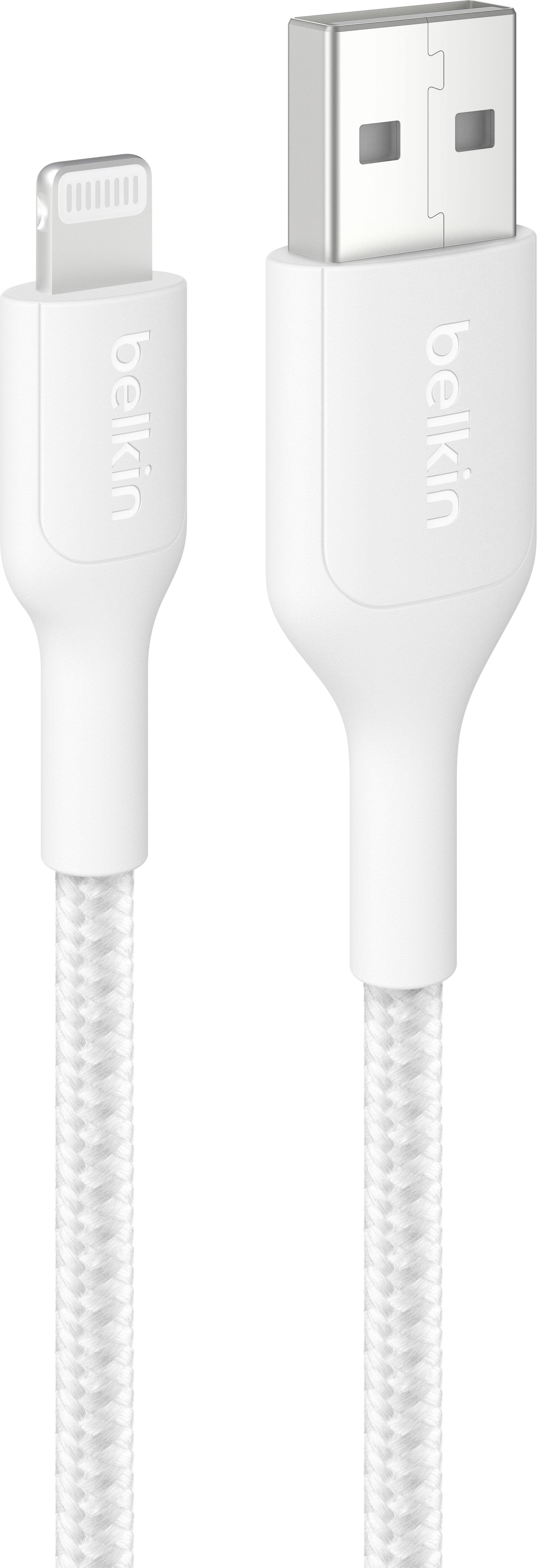 Belkin BOOST↑CHARGE Braided PCR USB A to Lightning Cable 1M 2 Pack ...
