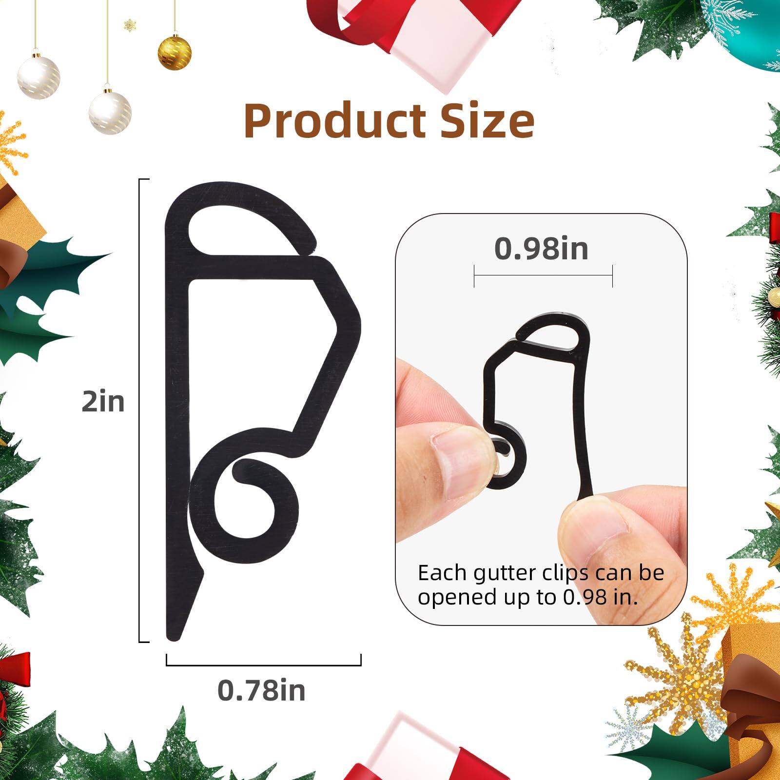 Paradigms Interiors Christmas Light Clip Plastic Gutter Hooks Outdoor ...