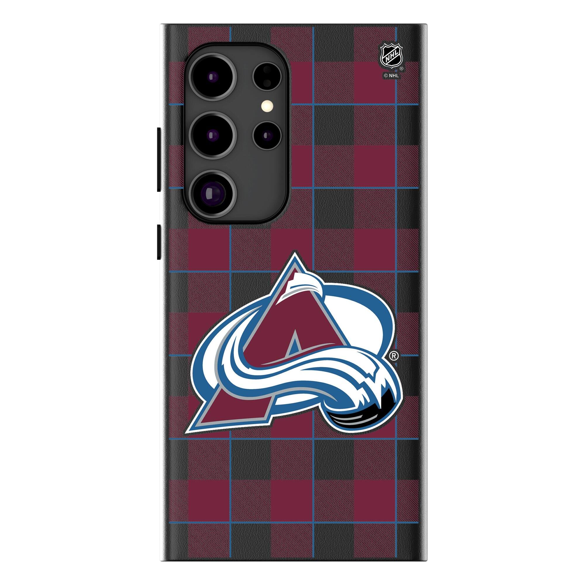Keyscaper NHL Colorado Avalanche Plaid Galaxy Magnetic Bump Case S24 ...