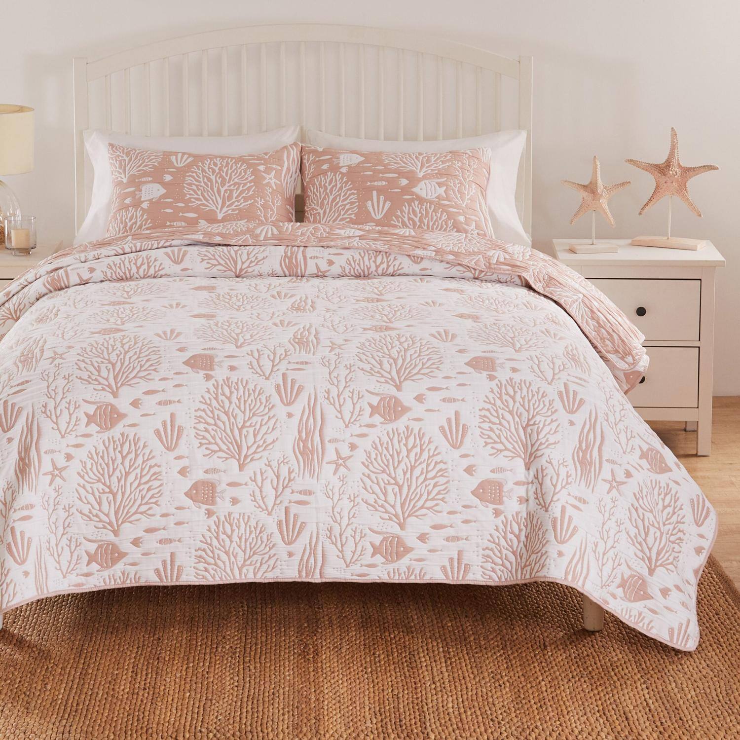 Greenland Home Fashions Marina High Quality Reversible 3 Piece King/Cal ...