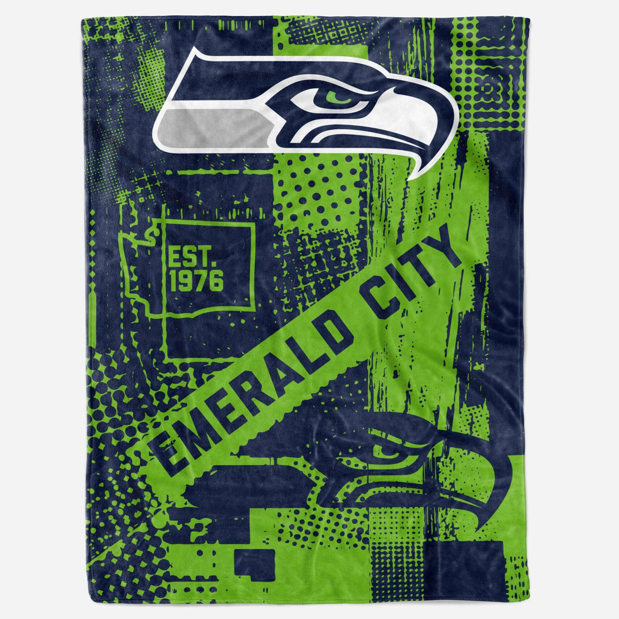 Logo Brands Seattle Seahawks 60" x 80" Hometown Blanket Multicolor ...