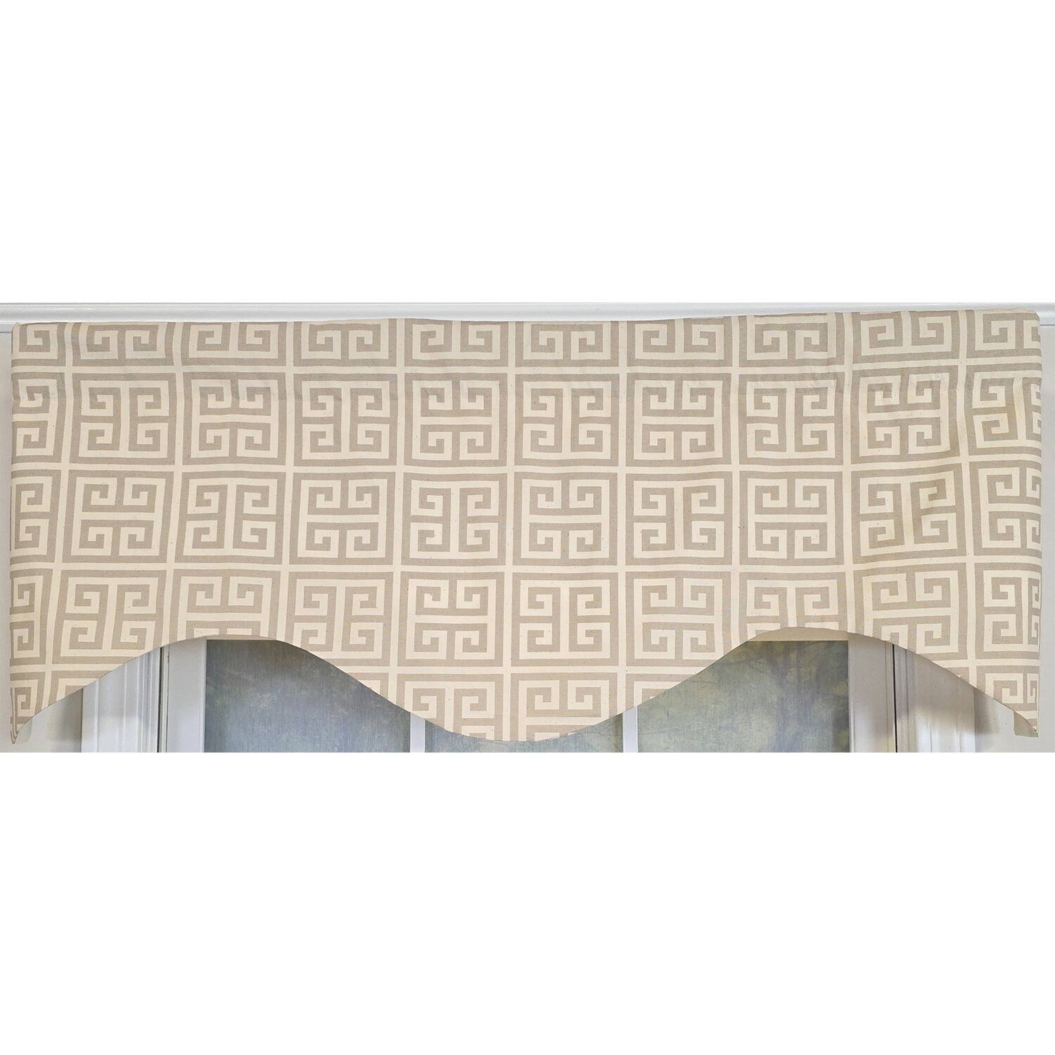 RLF Home 100% Cotton Tower Cornice With Poly/Cotton Ivory lining Rod ...