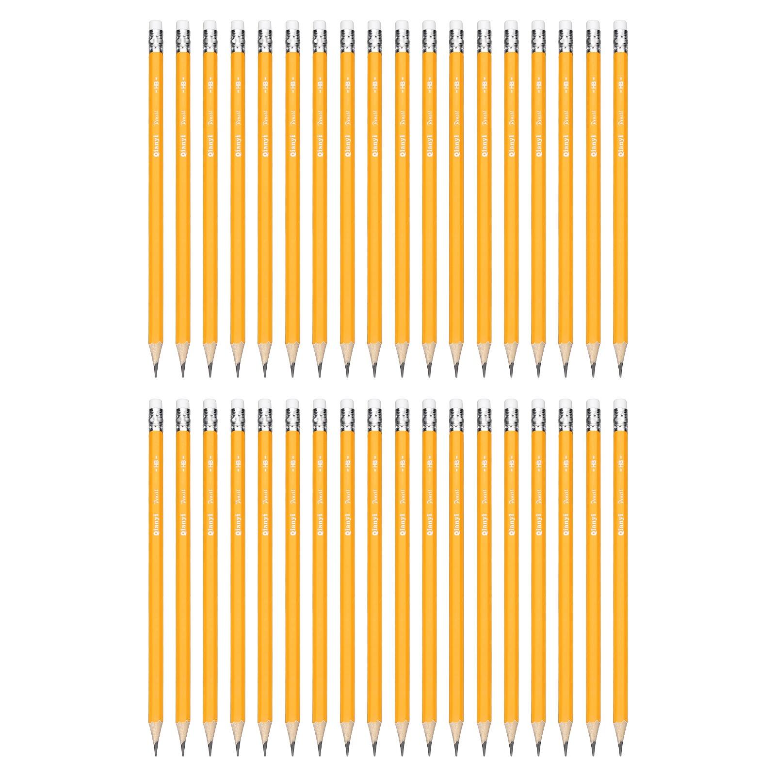 Unique Bargains 36pcs HB Pencils, Pre Sharpened Hexagonal Wooden ...