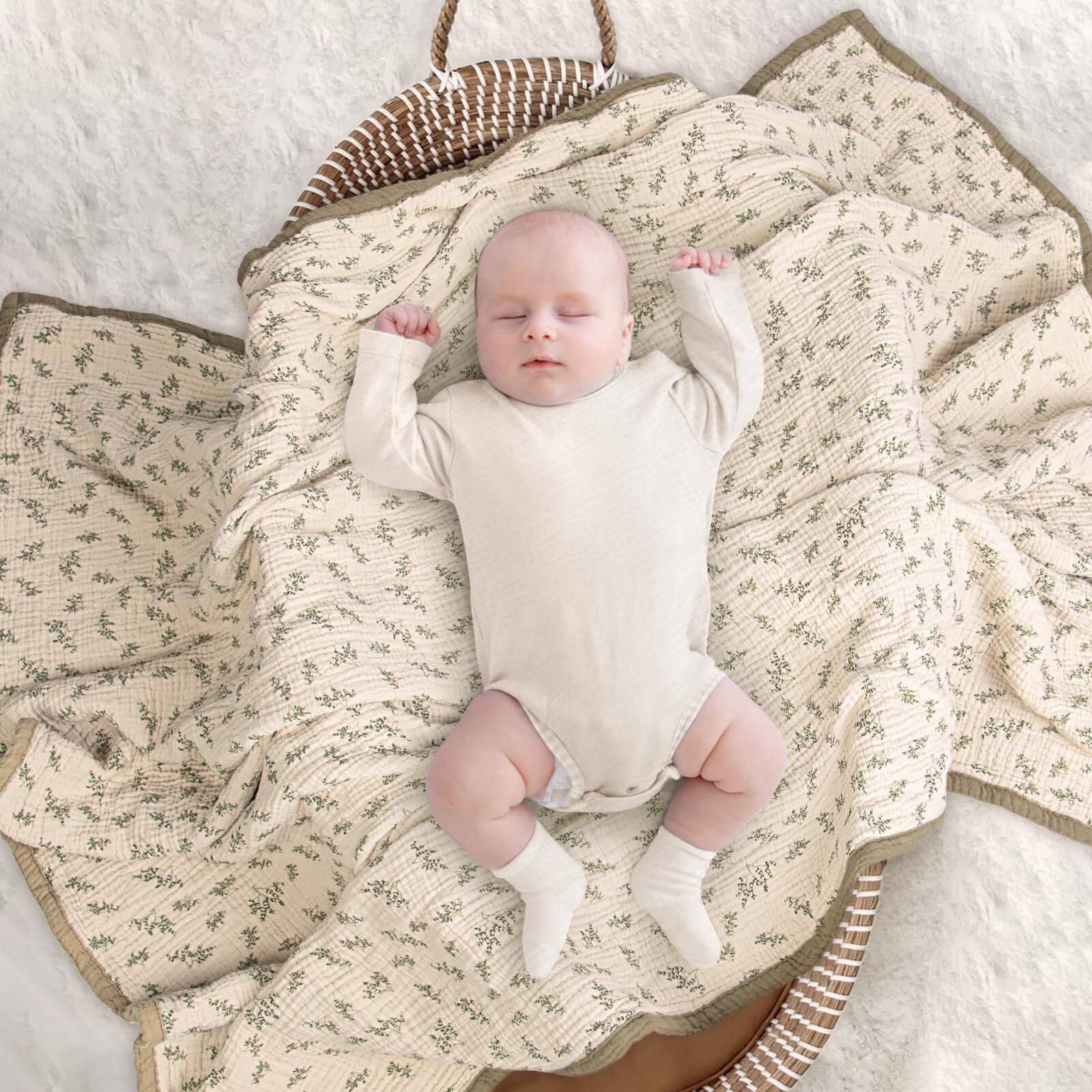 Dapper Styles Moon Muslin Quilt Blanket For And 47x47 Inches olive Tree P autumn Leaf Baby ...