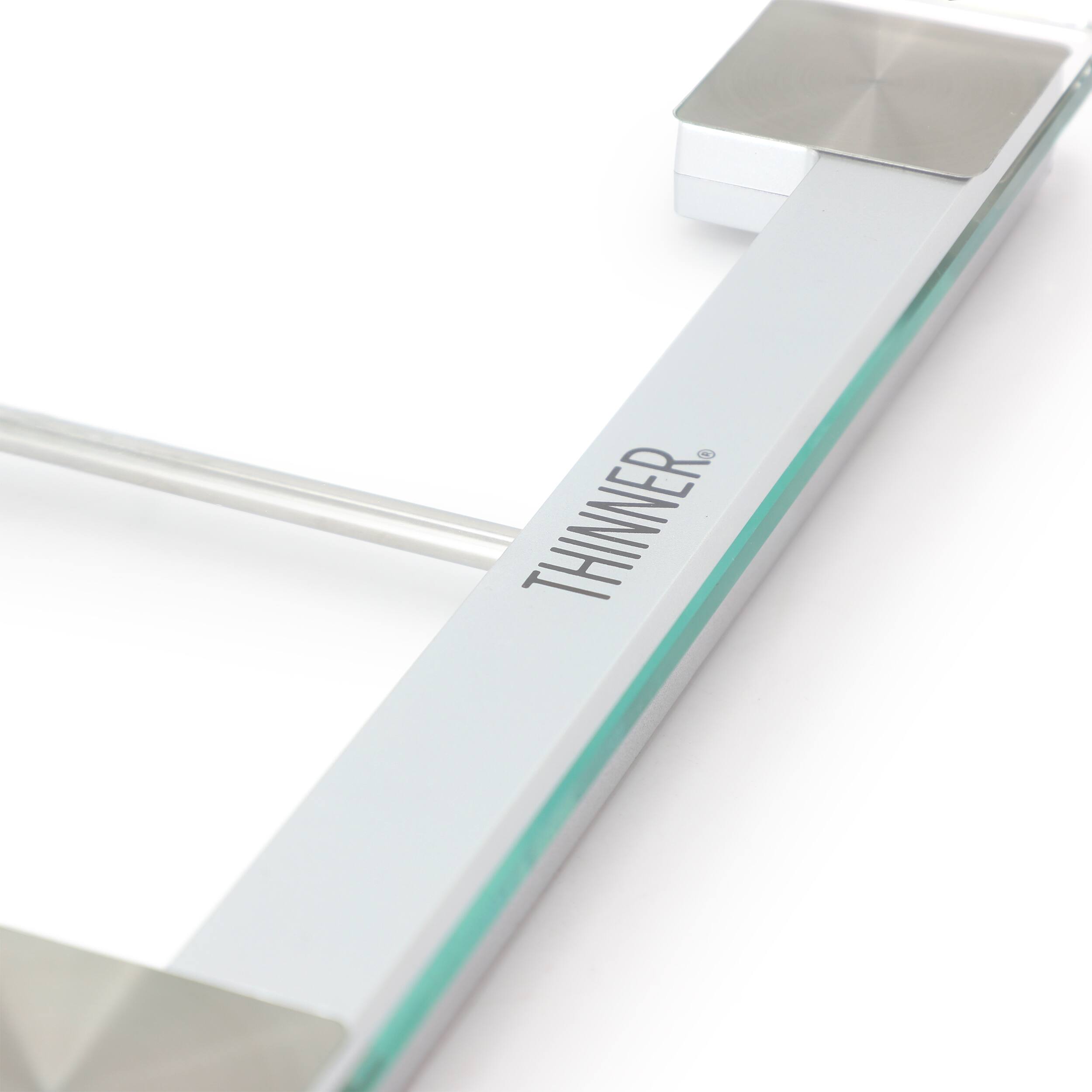 Conair Thinner Digital Glass Weight Scale in Silver Clear 310123433M ...