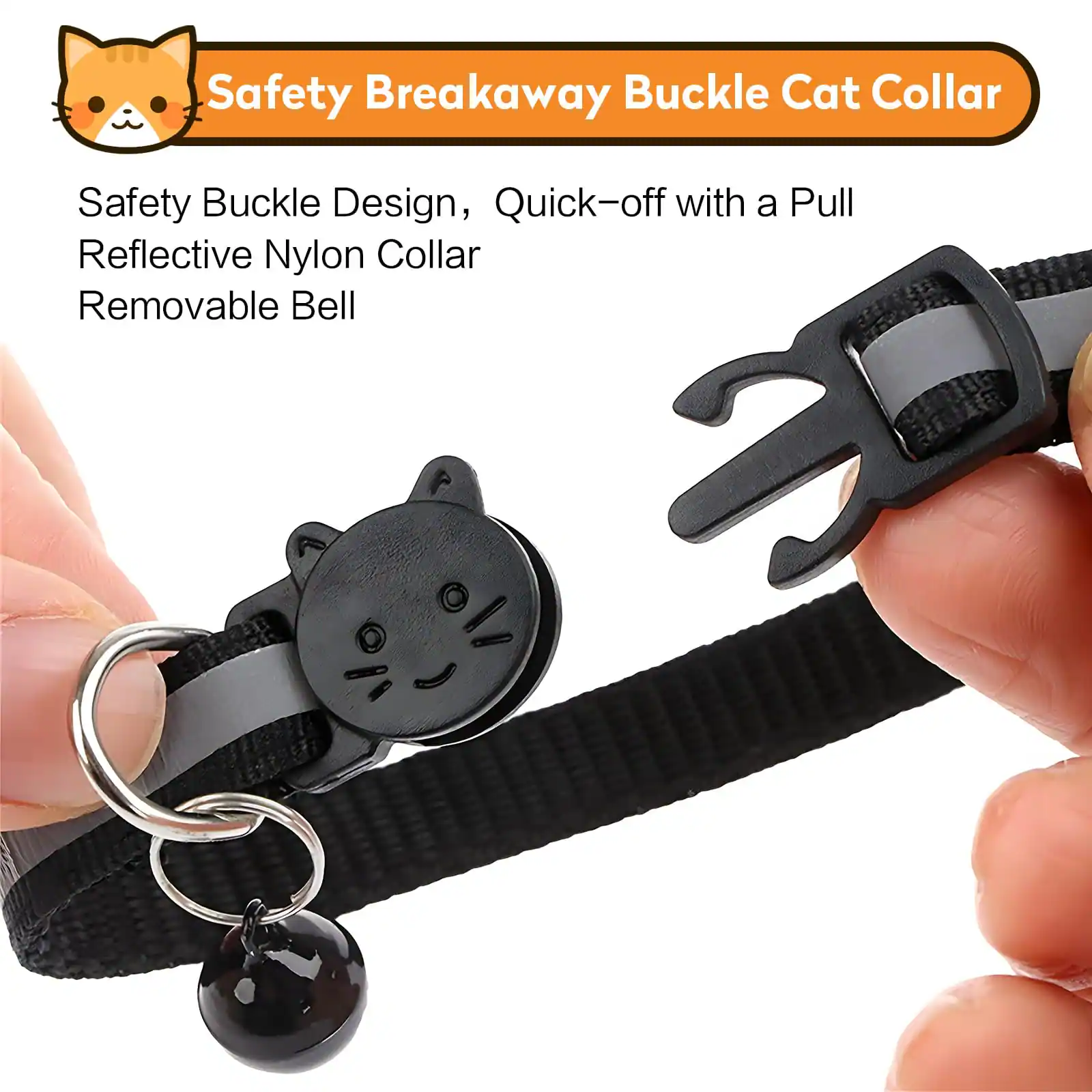 Leash Valley Refurbished Excellent Airtag Cat Collar With Bell ...