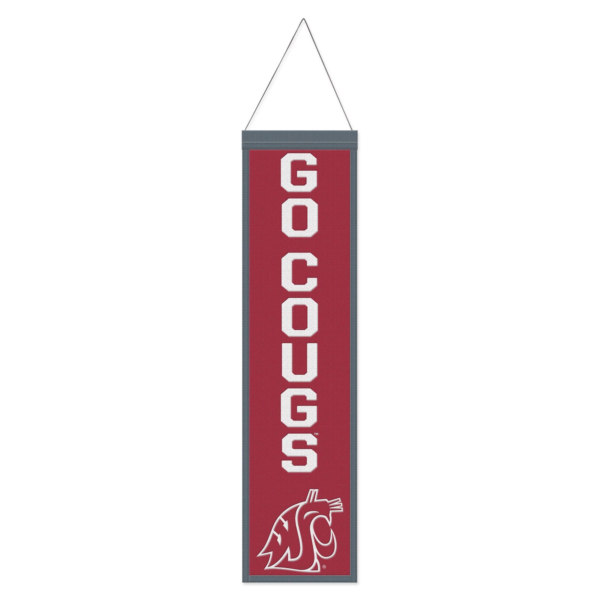 WinCraft Washington State Cougars 8" x 32" Slogan Wool Banner ...