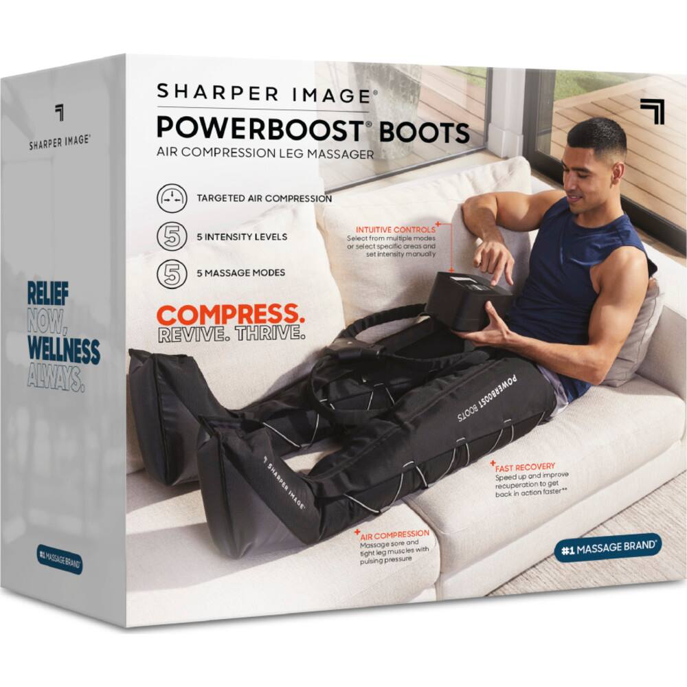 Customer Reviews: Sharper Image Powerboost Boots, Air Compression Leg ...