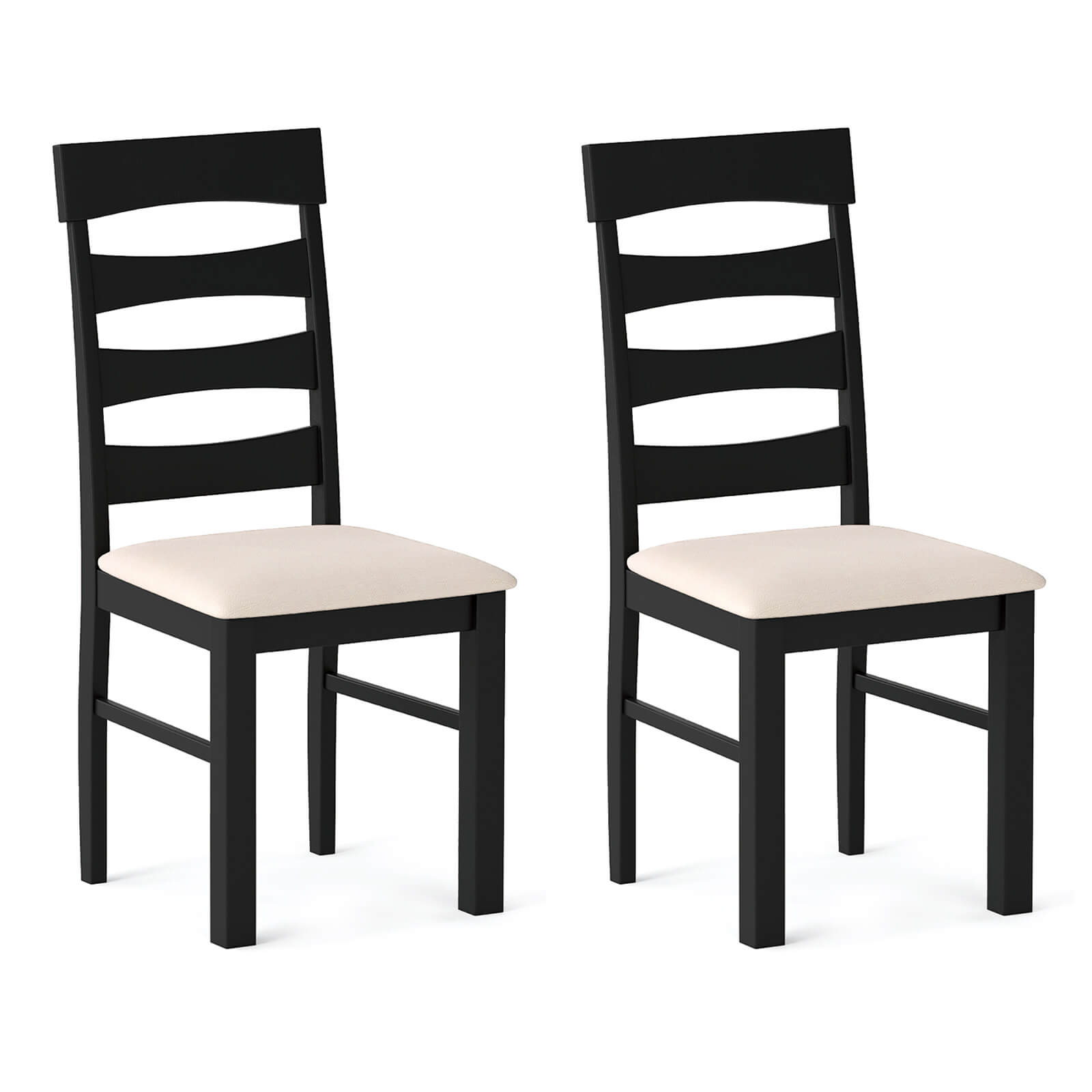 Costway Dining Chairs Set of 2, High Back Dining Room Chairs with ...