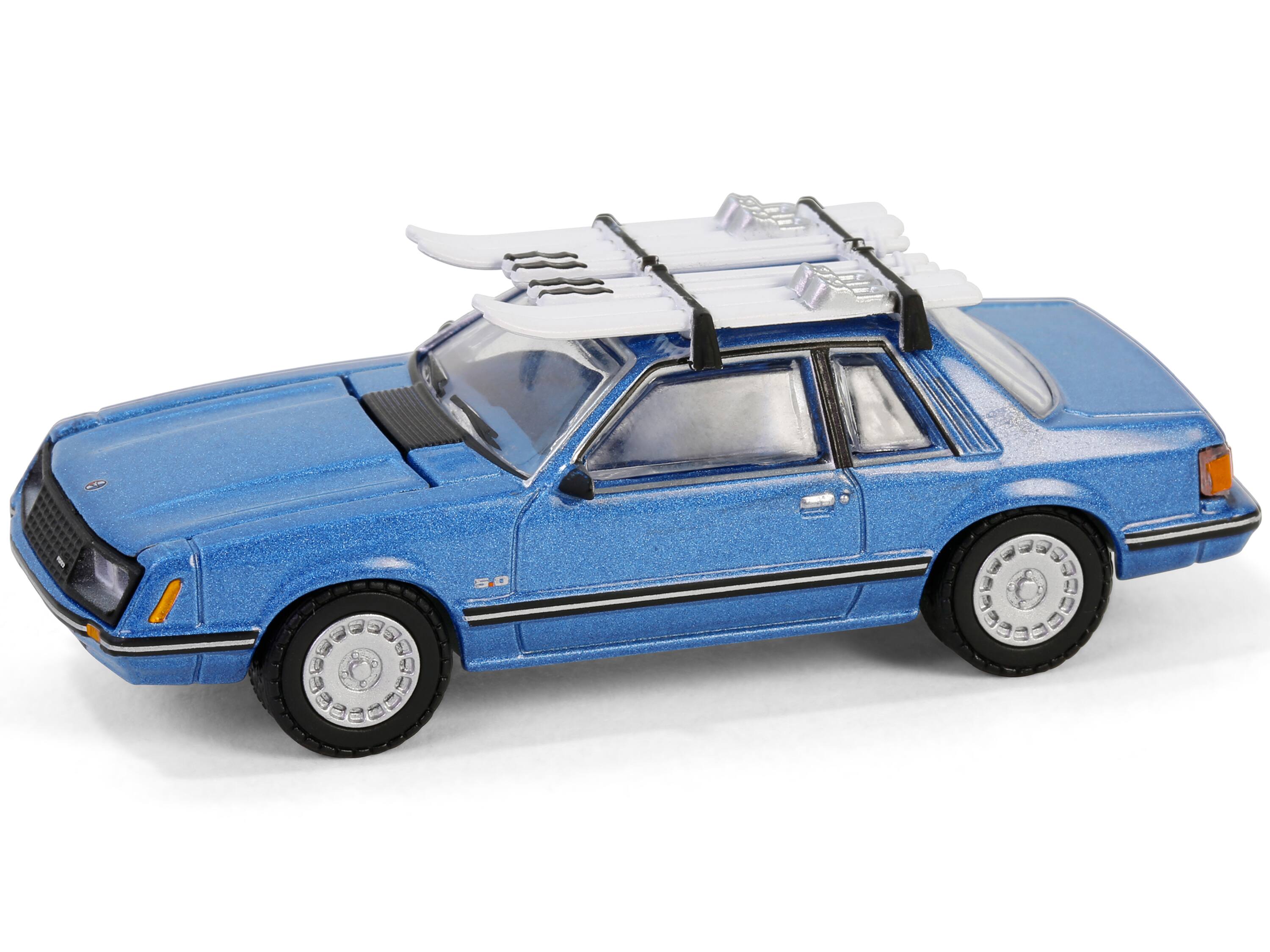 Greenlight 1981 Ford Mustang Ghia Coupe with Ski Roof Rack "Hobby ...