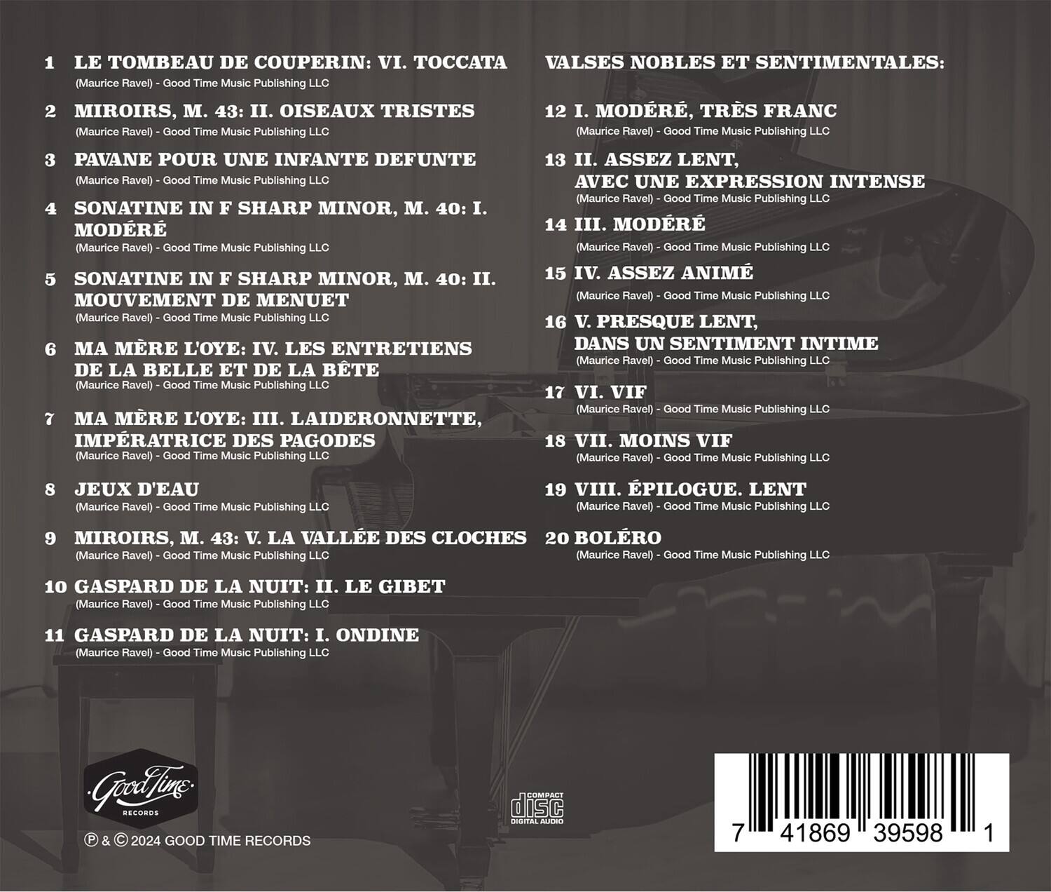 Maurice Ravel The Condon Collection: Masters of The Piano Roll COMPACT ...