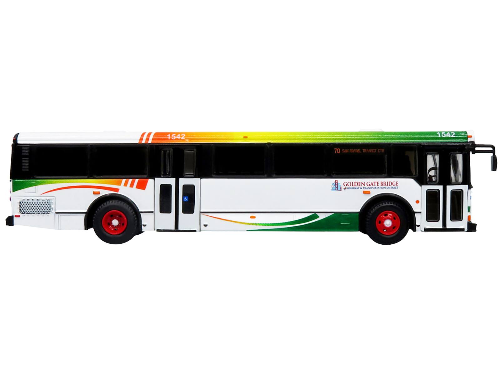 Iconic Replicas 2006 Orion V Transit Bus Golden Gate Bridge HTD 70 San ...