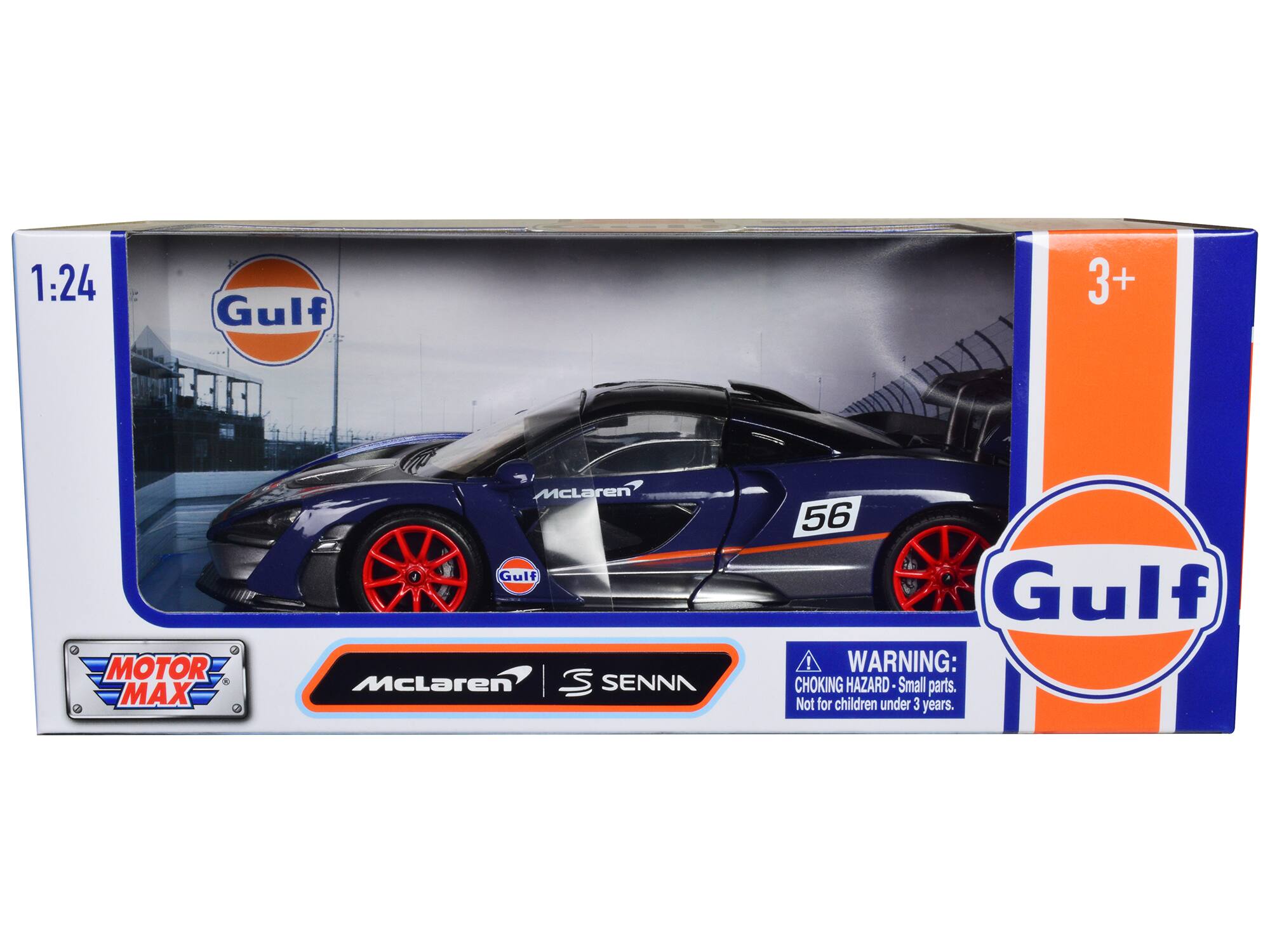 Motormax McLaren Senna #56 Stripes "Gulf Oil" "Gulf Die Cast Collection ...