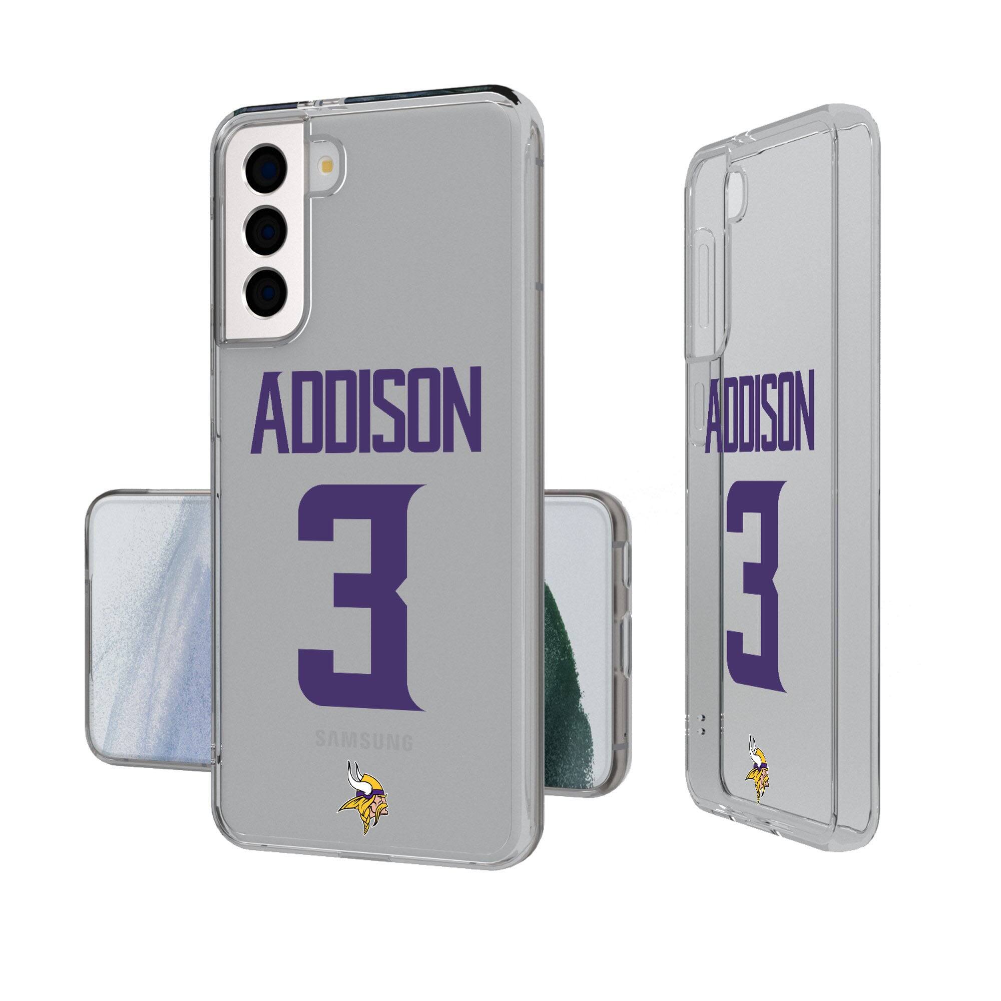 Keyscaper NFL Jordan Addison Minnesota Vikings Galaxy Clear Case S24 ...