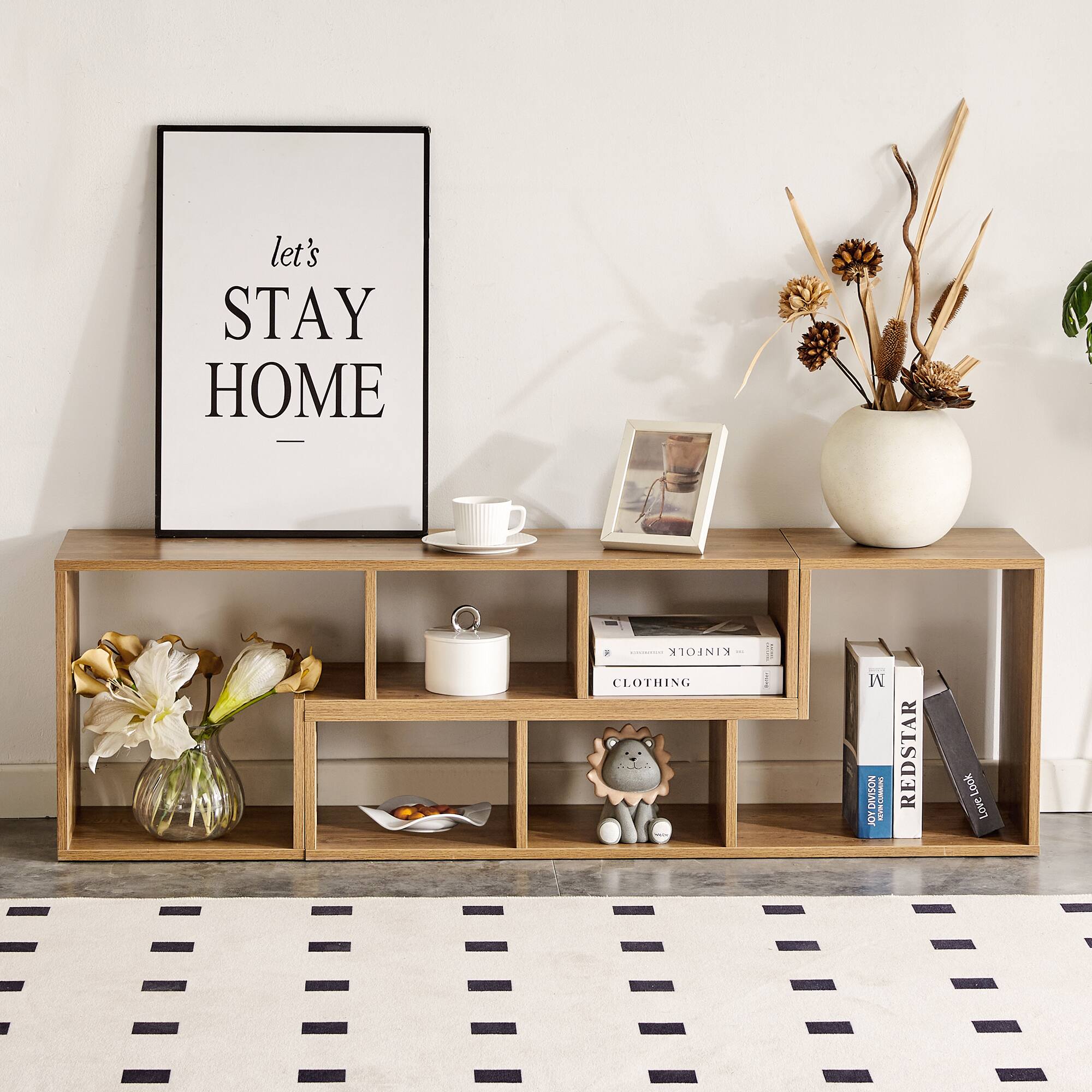 APRILSOUL 2 Pieces Cube TV Stand Gaming Entertainment Center L Shaped ...