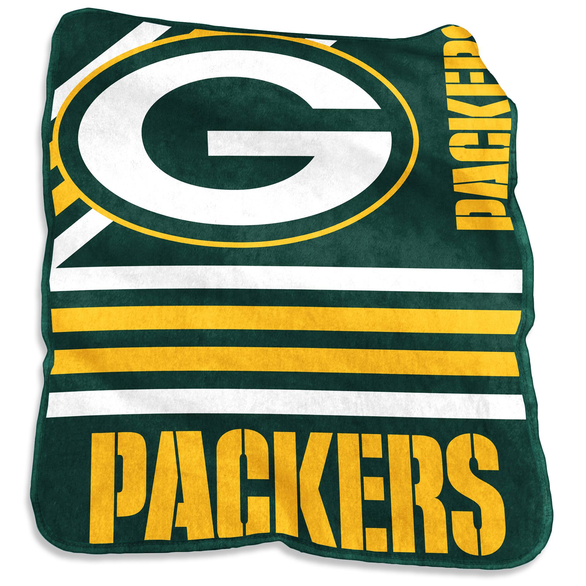 Logo Brands Green Bay Packers 50'' x 60'' Plush Raschel Throw ...
