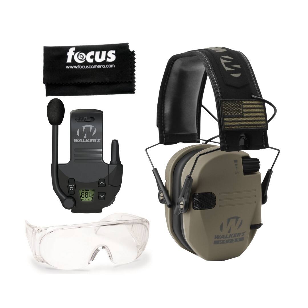 Walkers Walker's Razor Digital Ear Muffs (FDE Patriot Version) Bundle ...